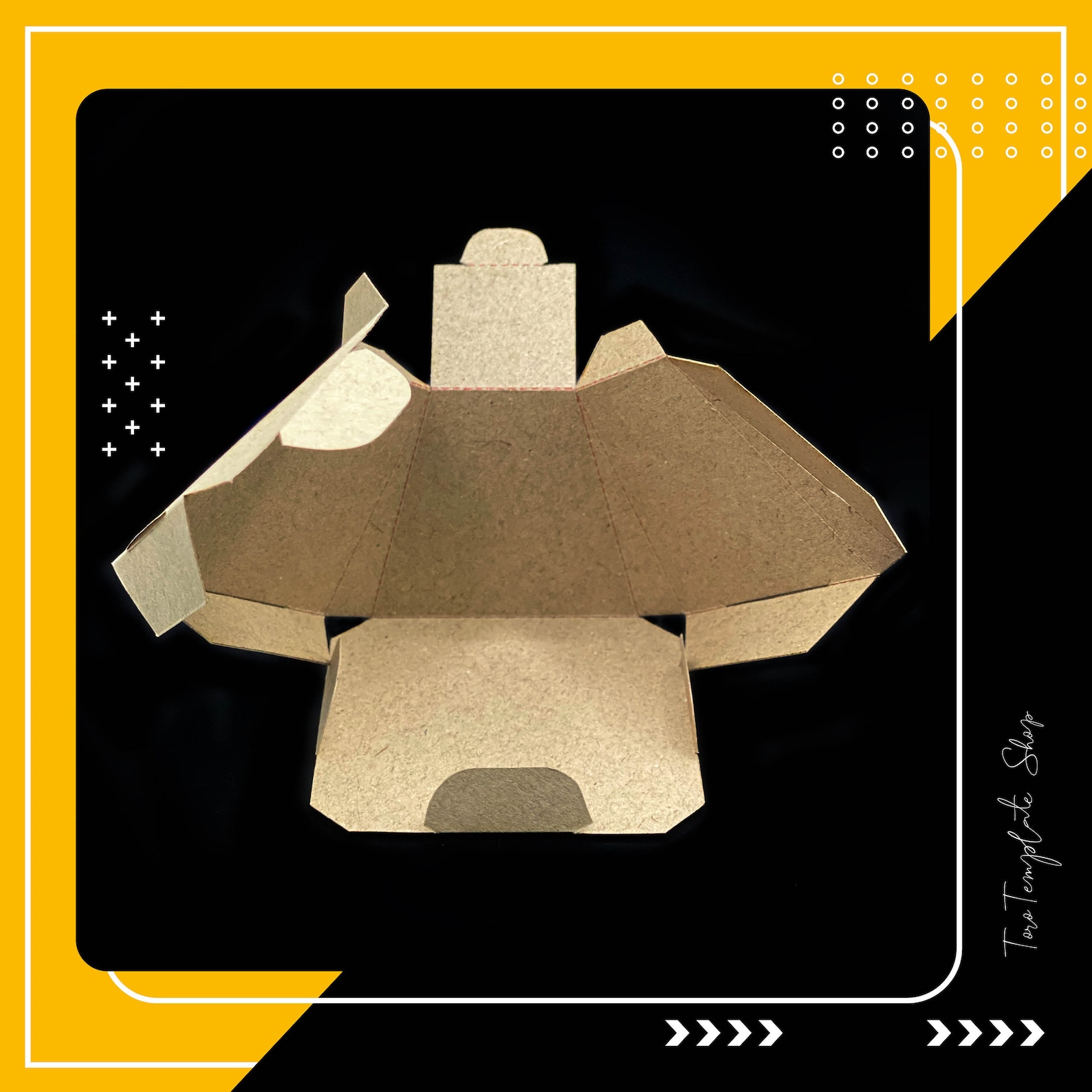 Mountain Shape Box Template, Pyramidshape Box Template, Gift Box ...