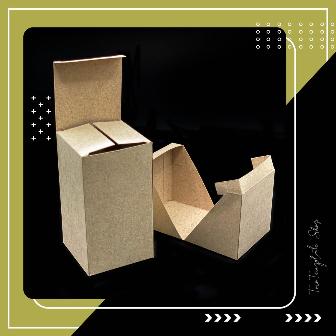 Rectangle Box Template, Gift Box Template, Candy Box Template, Cookies ...