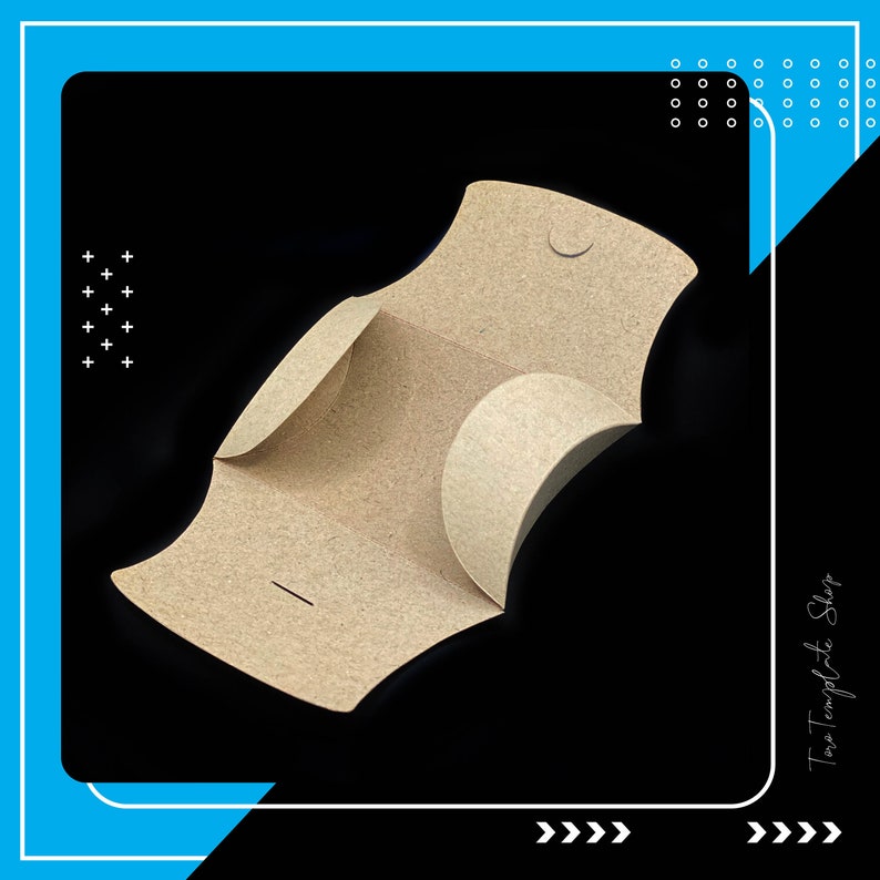 Curved Box Template, Cookies Box Template, Gift Box Template, Candy Box ...