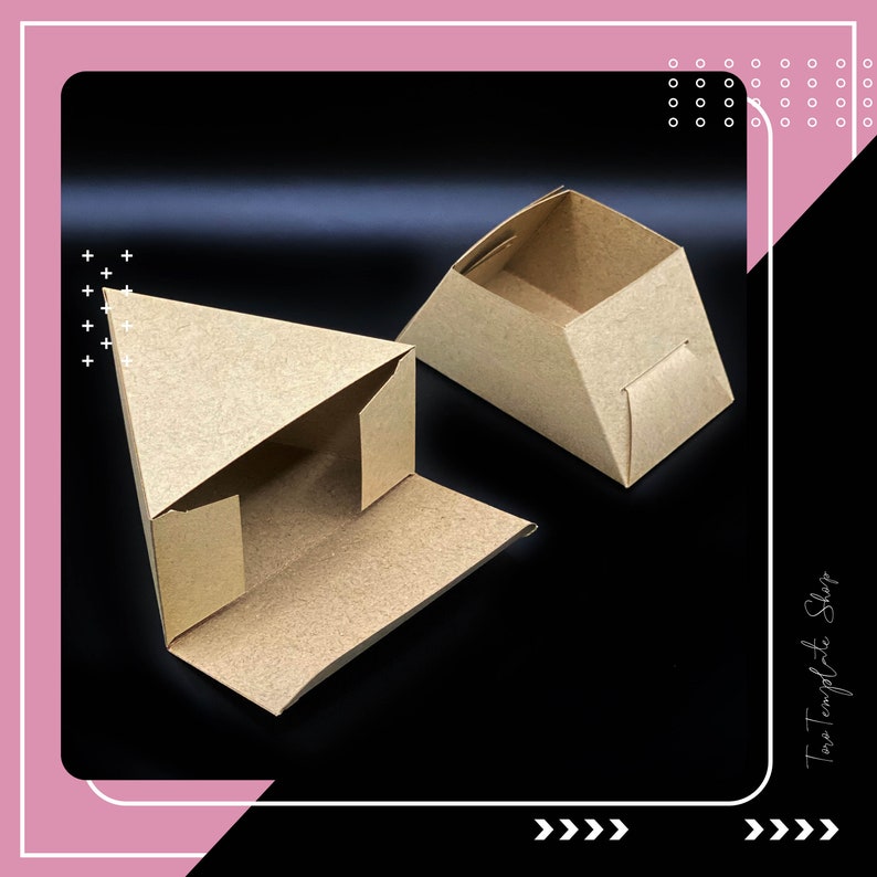 Triangle Box Template: Resizeable Gift/candy Box (digital Download) - Etsy