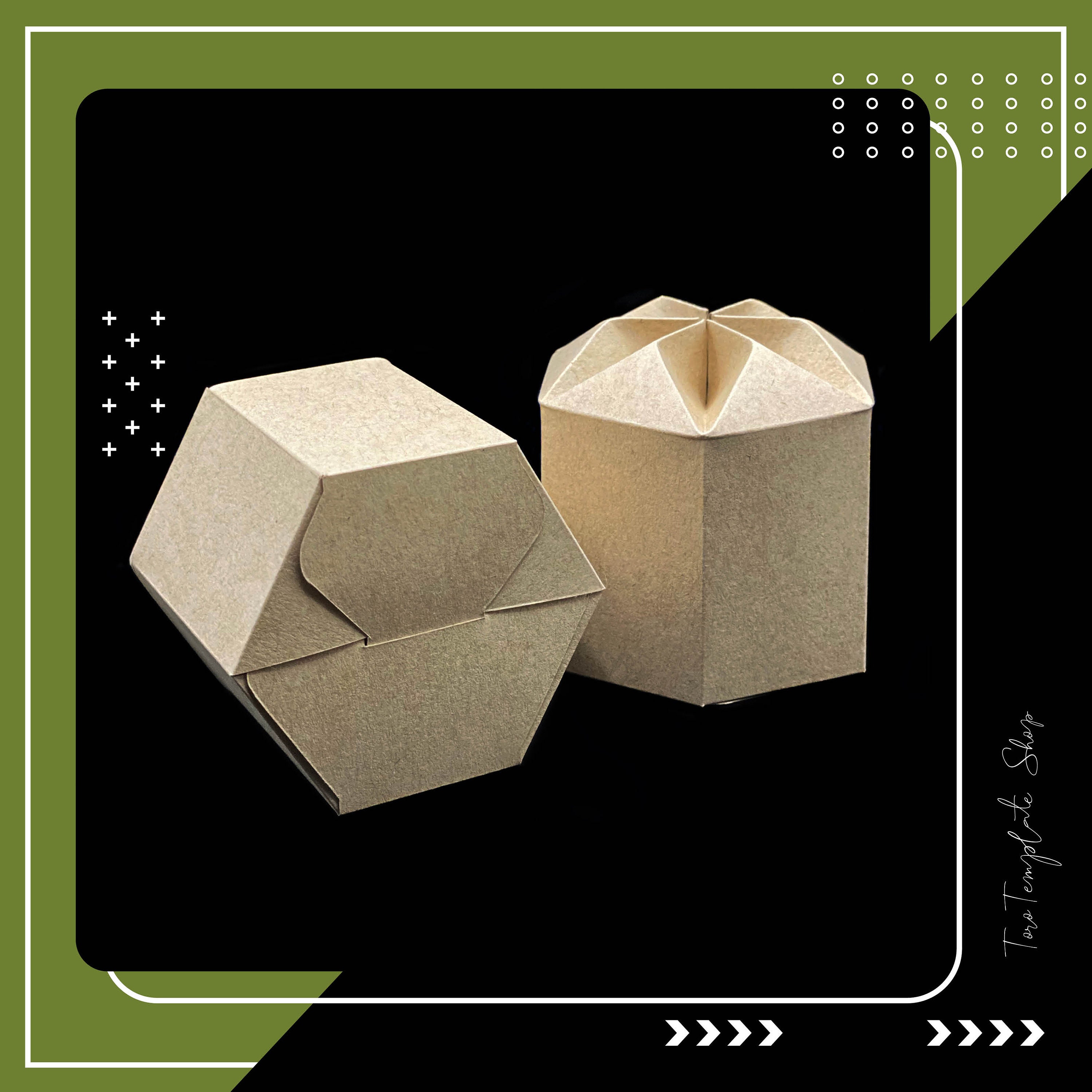 Hexagon Box Template, Gift Box Template, Candy Box Template, Cookies ...