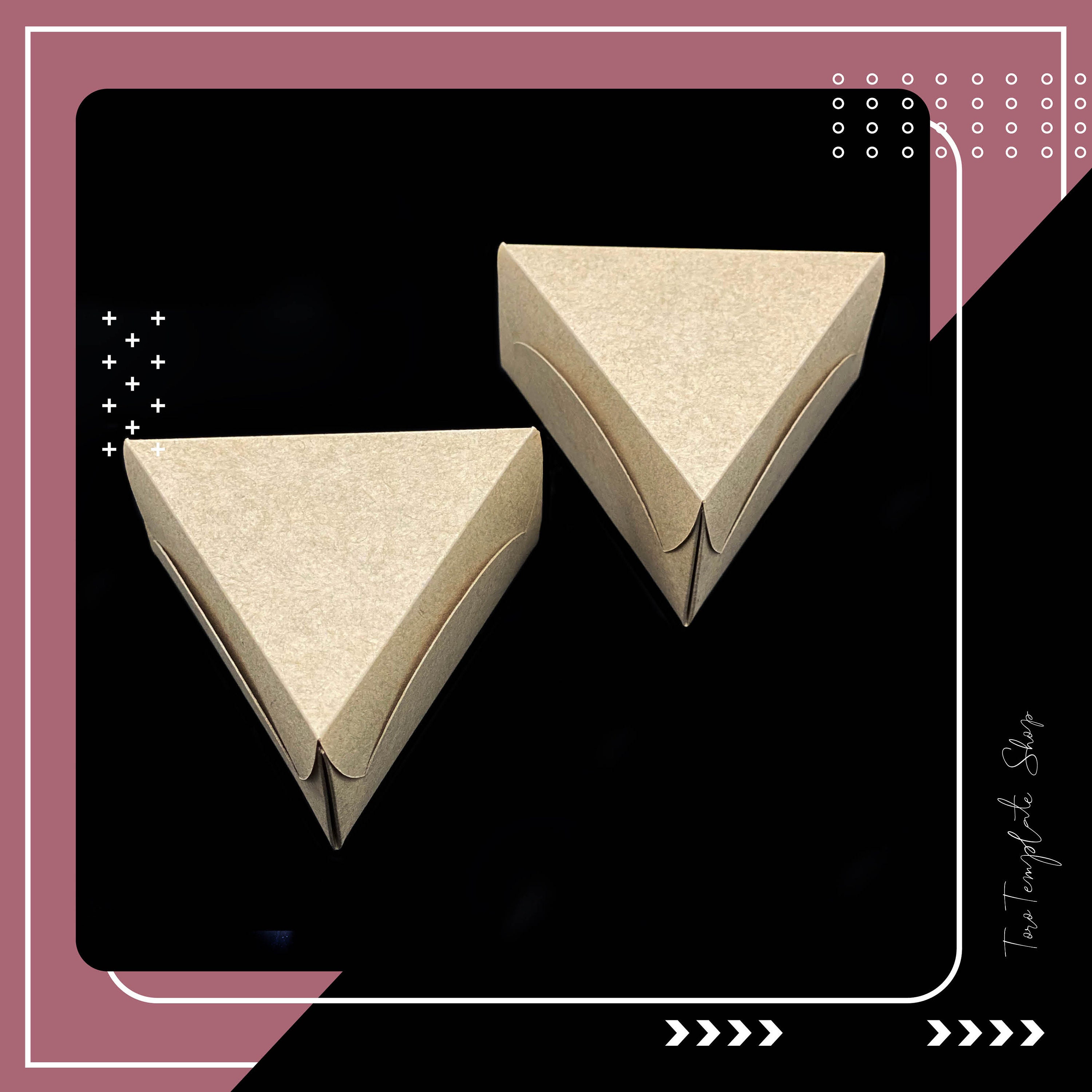 Triangle Box Template T Box Template Candy Box Template Cookies Box Template Resizeable