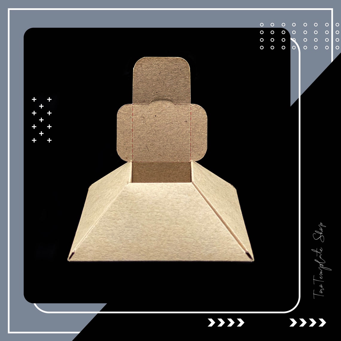 Pyramid Box Template, Gift Box Template, Candy Box Template, Jewelry ...