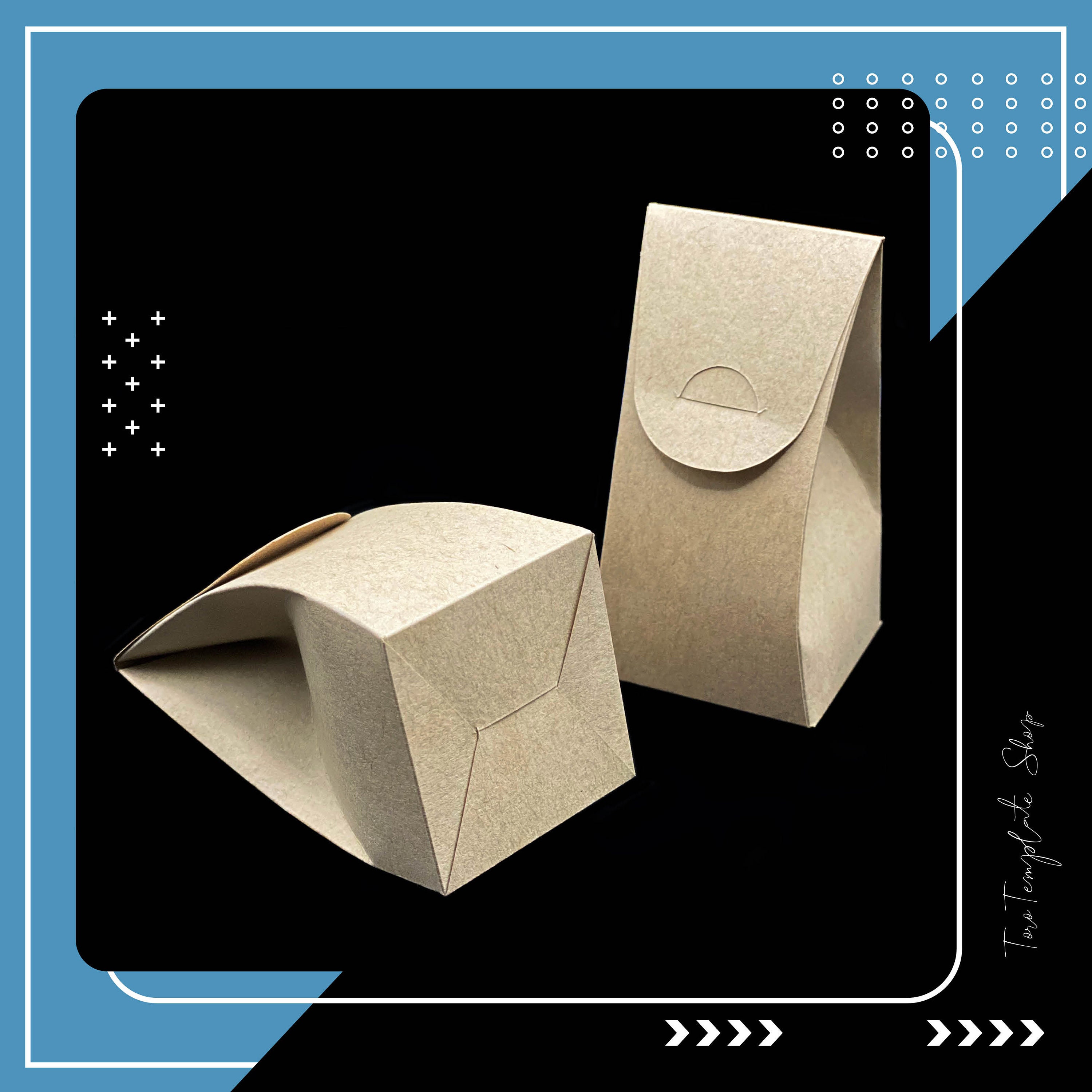 Flip Box Template, Curved Box Template, Gift Box Template, Candy Box ...