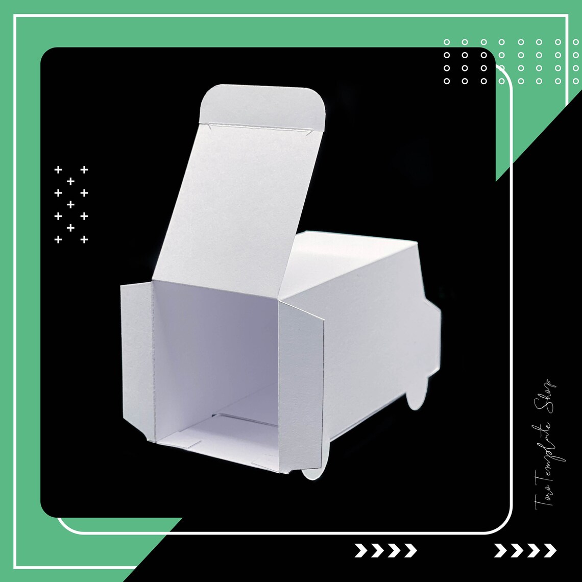 Bus Shape Box Template, Gift Box Template, Candy Box Template, Cookies ...