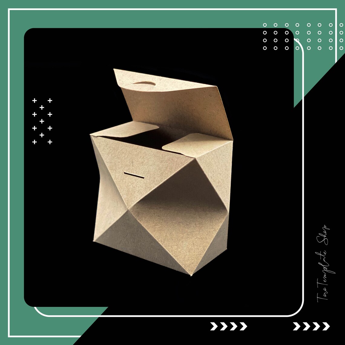 Zigzag Box Template, Gift Box Template, Candy Box Template, Cookies Box ...