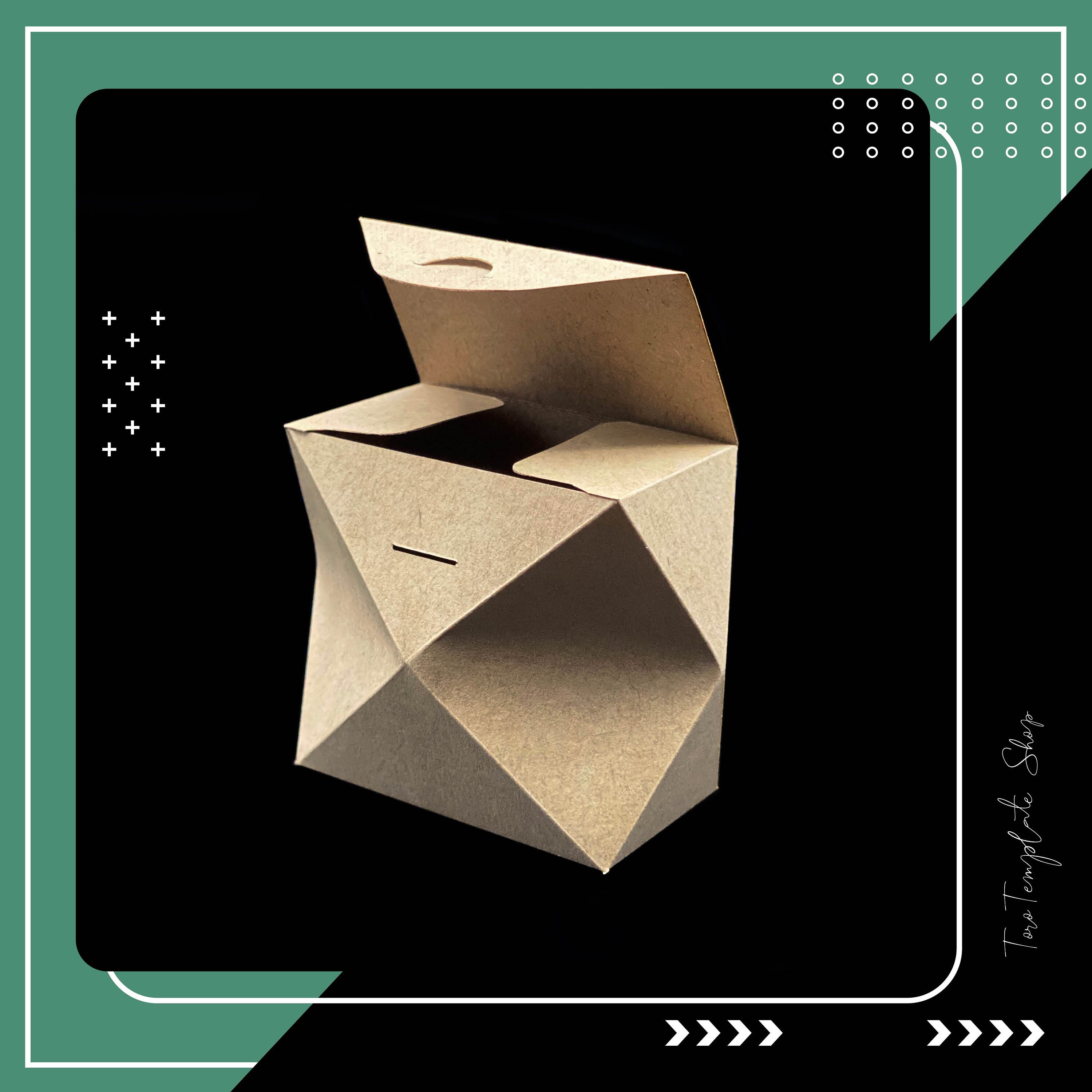 Zigzag Box Template, Gift Box Template, Candy Box Template, Cookies Box ...