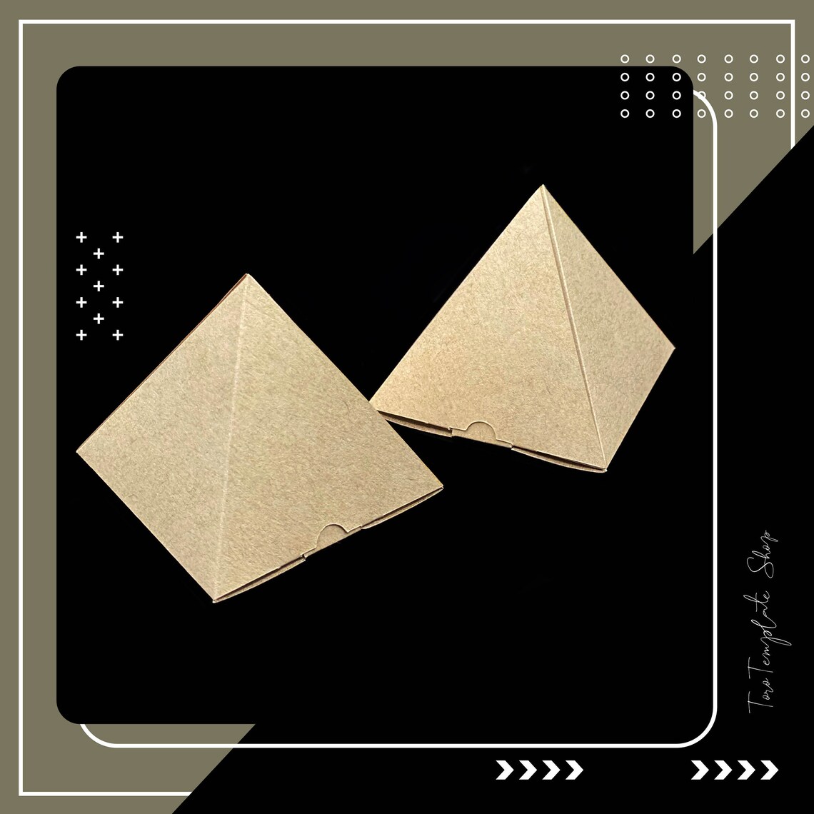 Pyramid Box Template, Triangle Box Template, Gift Box Template ...