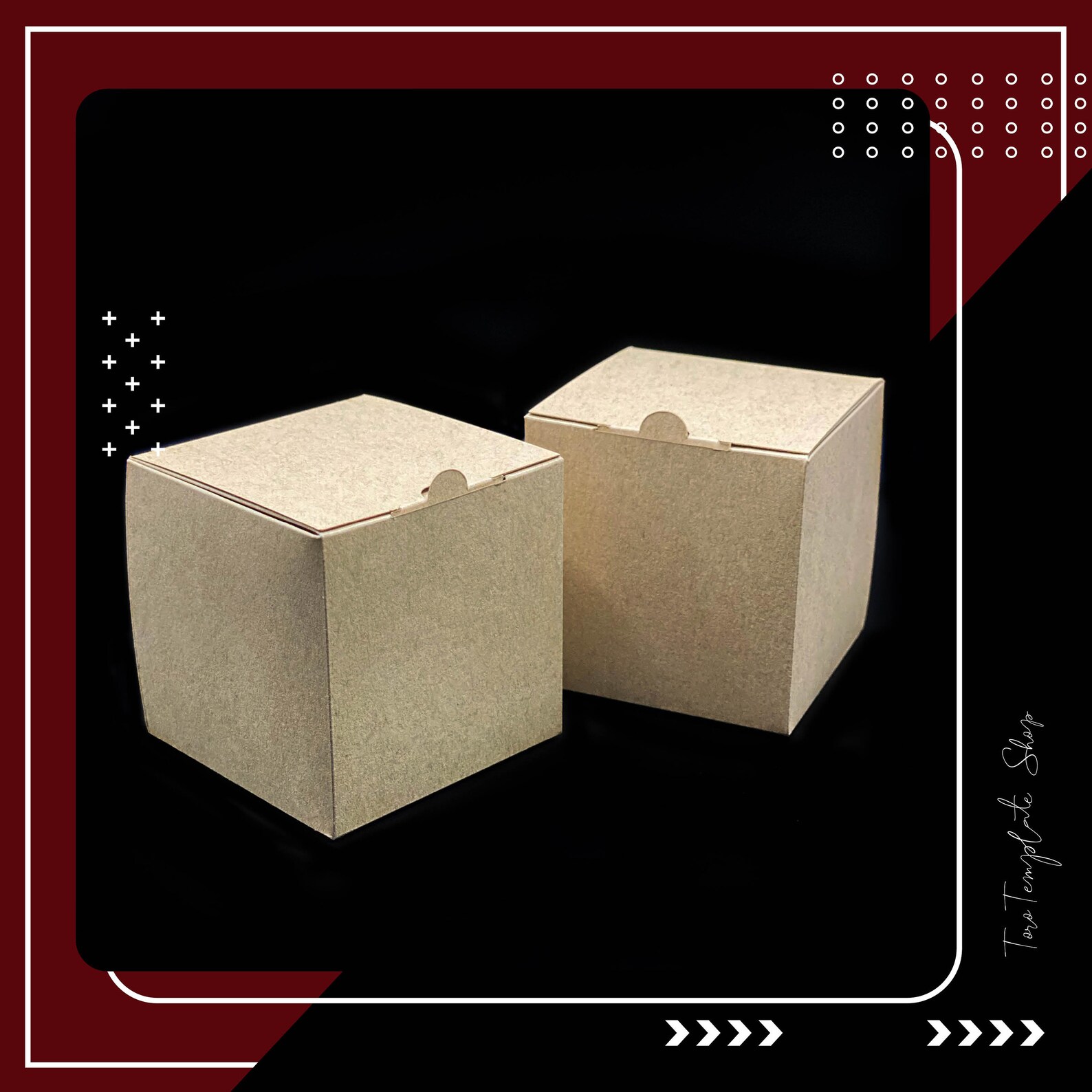 Square Box Template, Cookies Box Template, Gift Box Template, Candy Box ...