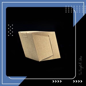 Rhombus Box Template, Cookies Box Template, Gift Box Template, Candy ...