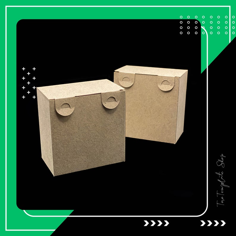 Rectangle Gift Box Template: Printable Candy/cookie Box (digital ...