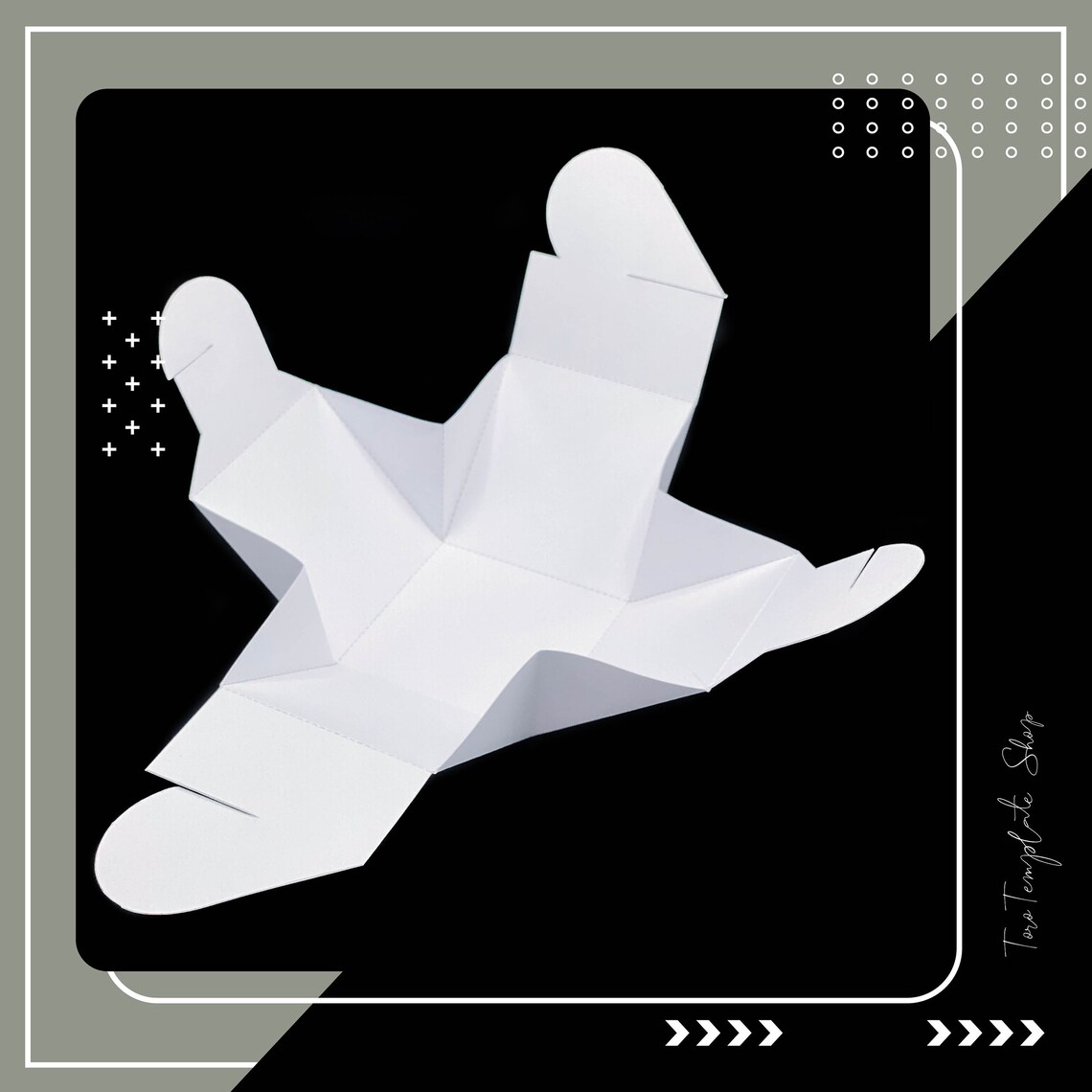 Square Heart Box Template, Gift Box Template, Candy Box Template ...