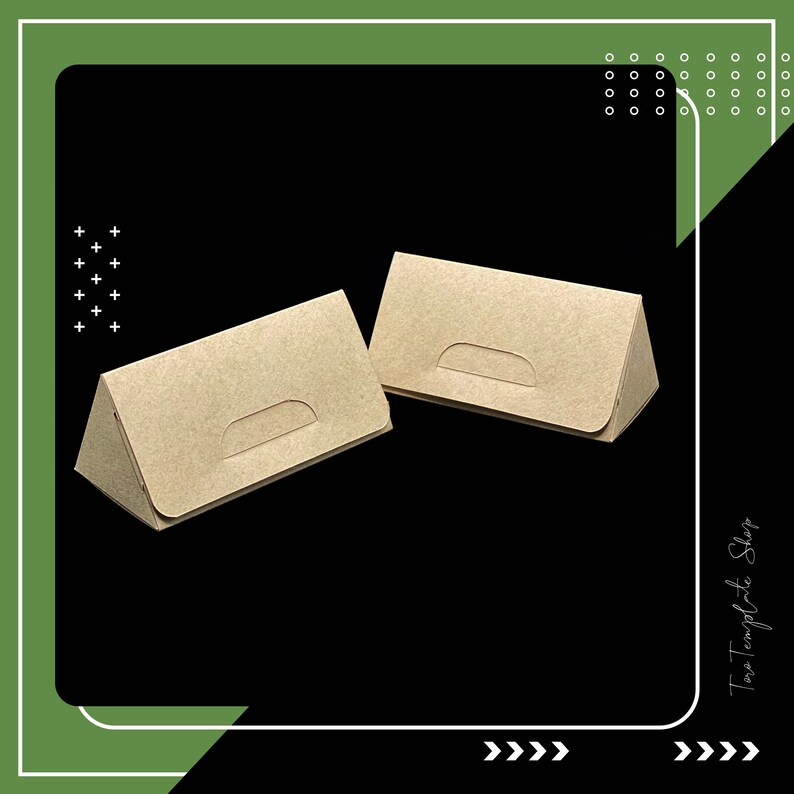 Triangle Box Template, Gift Box Template, Candy Box Template, Cookies ...