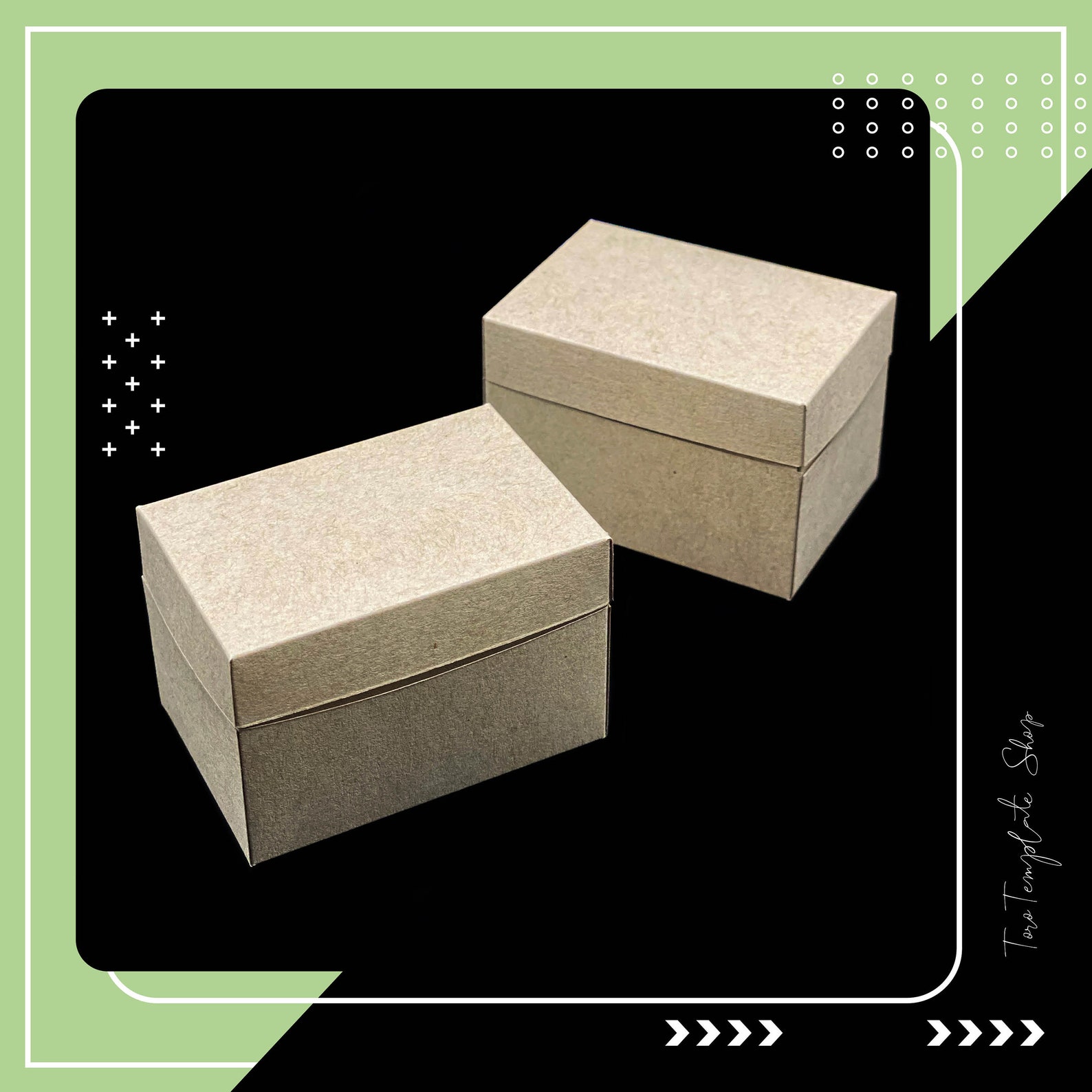 Rectangle Box With Lid Template, Gift Box Template, Candy Box Template ...