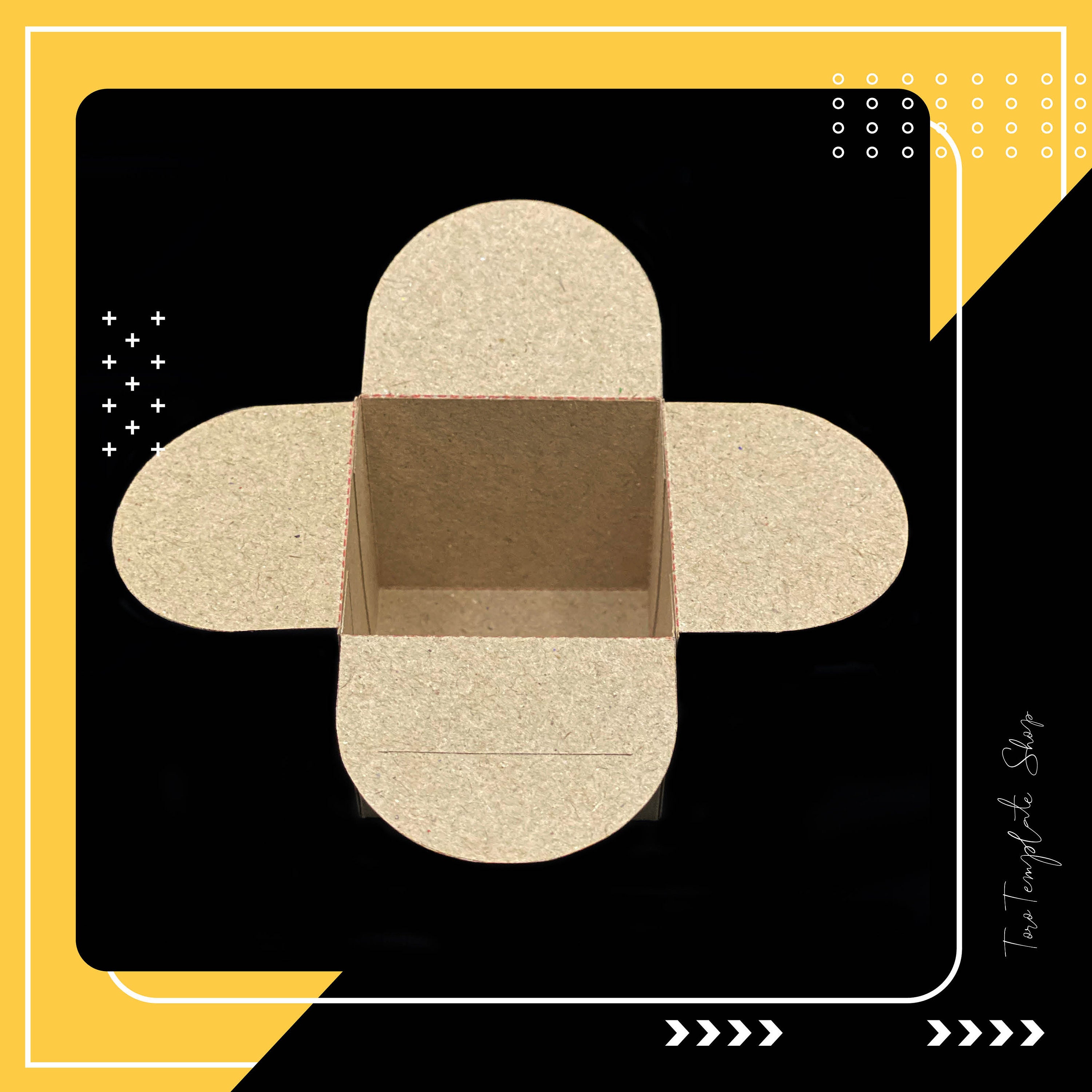 Square Box Template, Gift Box Template, Candy Box Template, Cookies Box ...