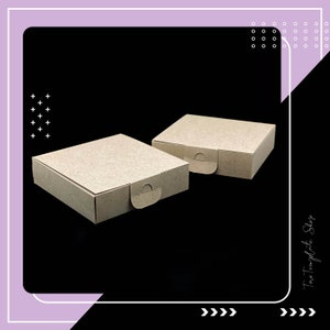 Rectangle Flip Box Template: Resizeable Gift/candy Box (digital ...