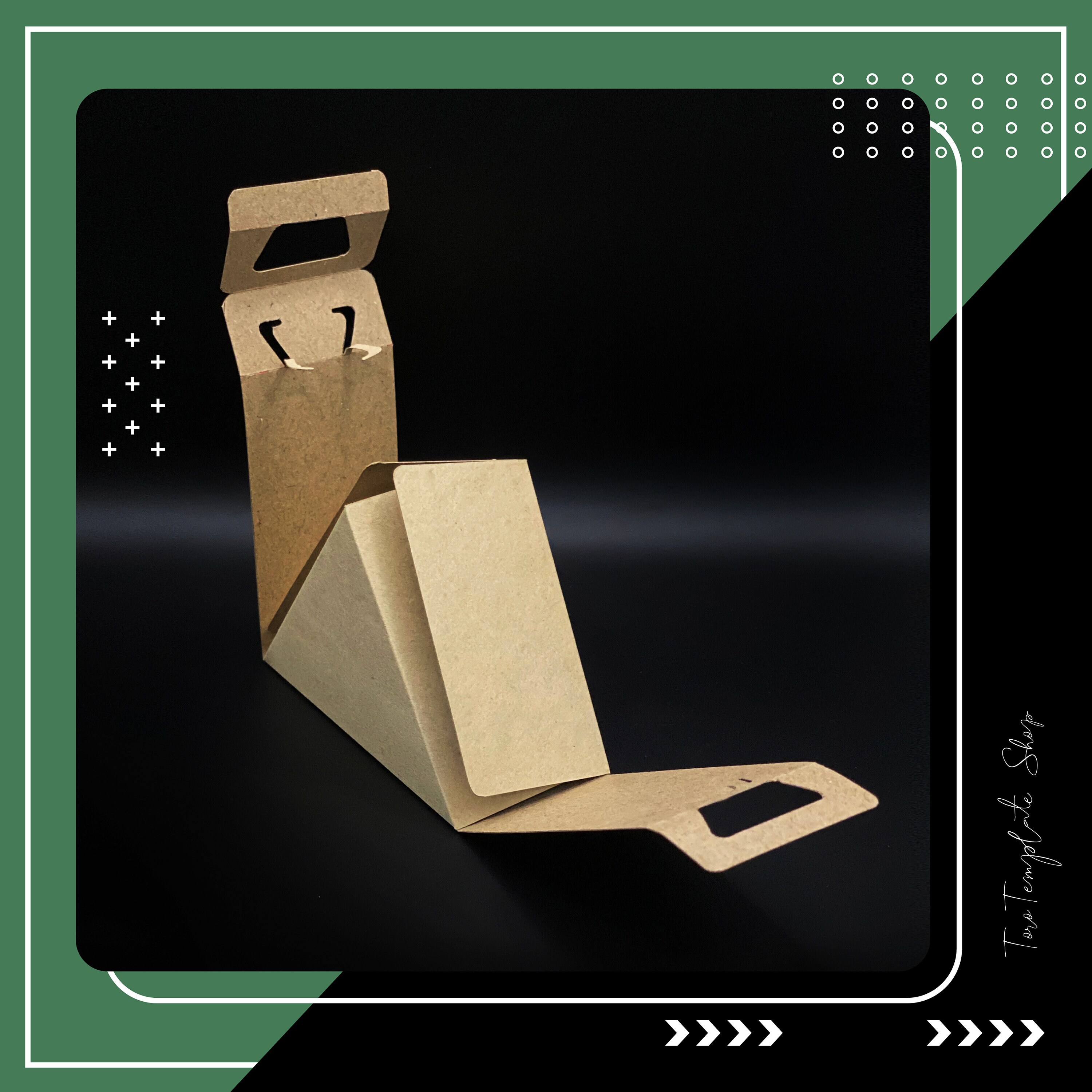 Triangle Box Template, Box Template, Cookies Box Template, Gift Box ...