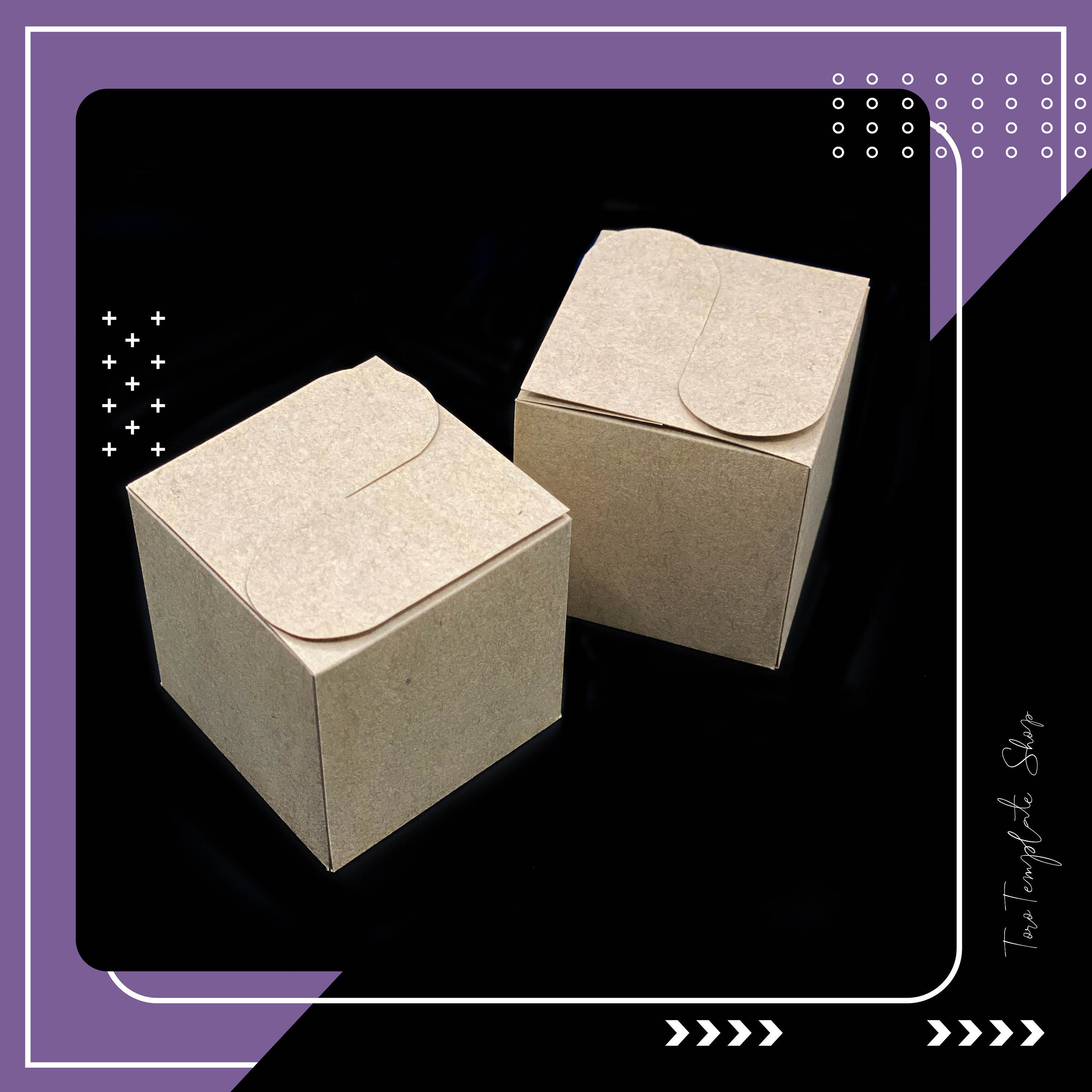 Square Box Template, Gift Box Template, Candy Box Template, Cookies Box ...