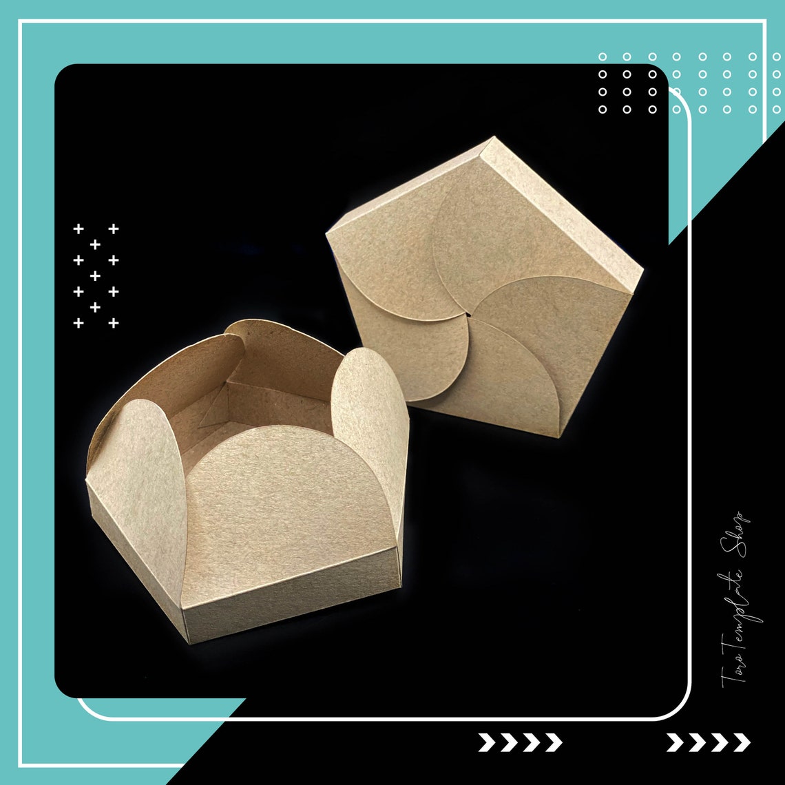 Pentagon Box Template, Cookies Box Template, Gift Box Template, Candy ...