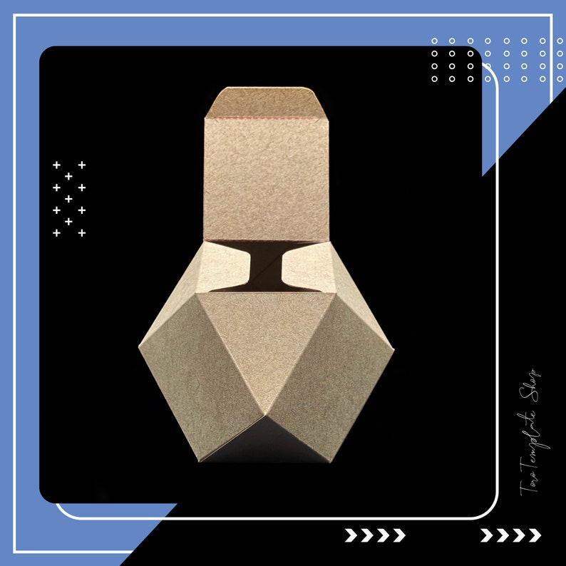 Crystal Box Template: Resizeable Gift/candy Box (digital Download) - Etsy