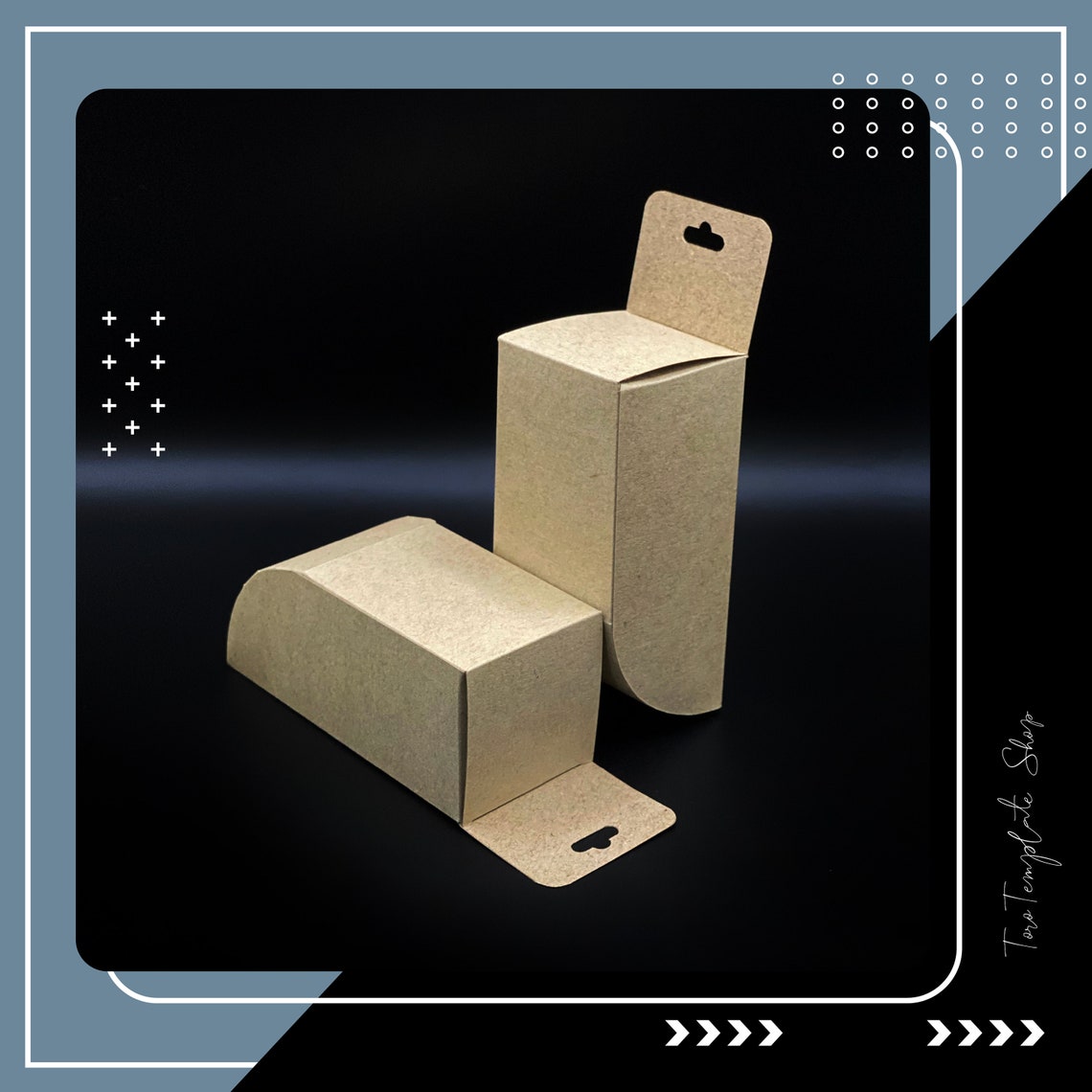 Curved Box Template, Box Template, Cookies Box Template, Gift Box ...