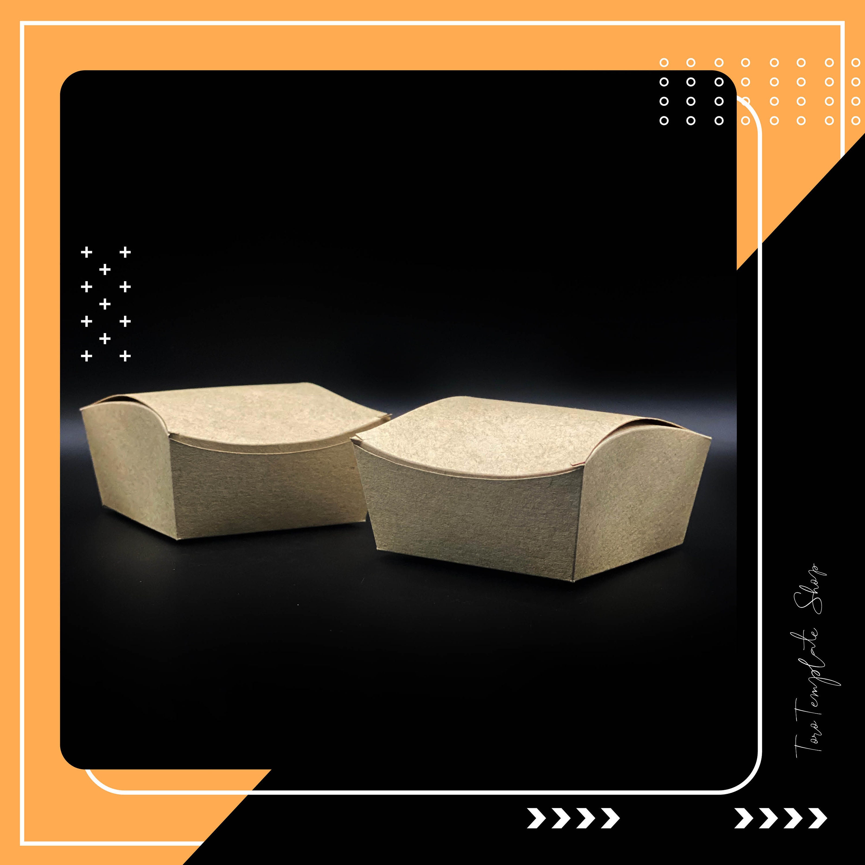 Curved Box Template, Cookies Box Template, Gift Box Template, Candy Box ...