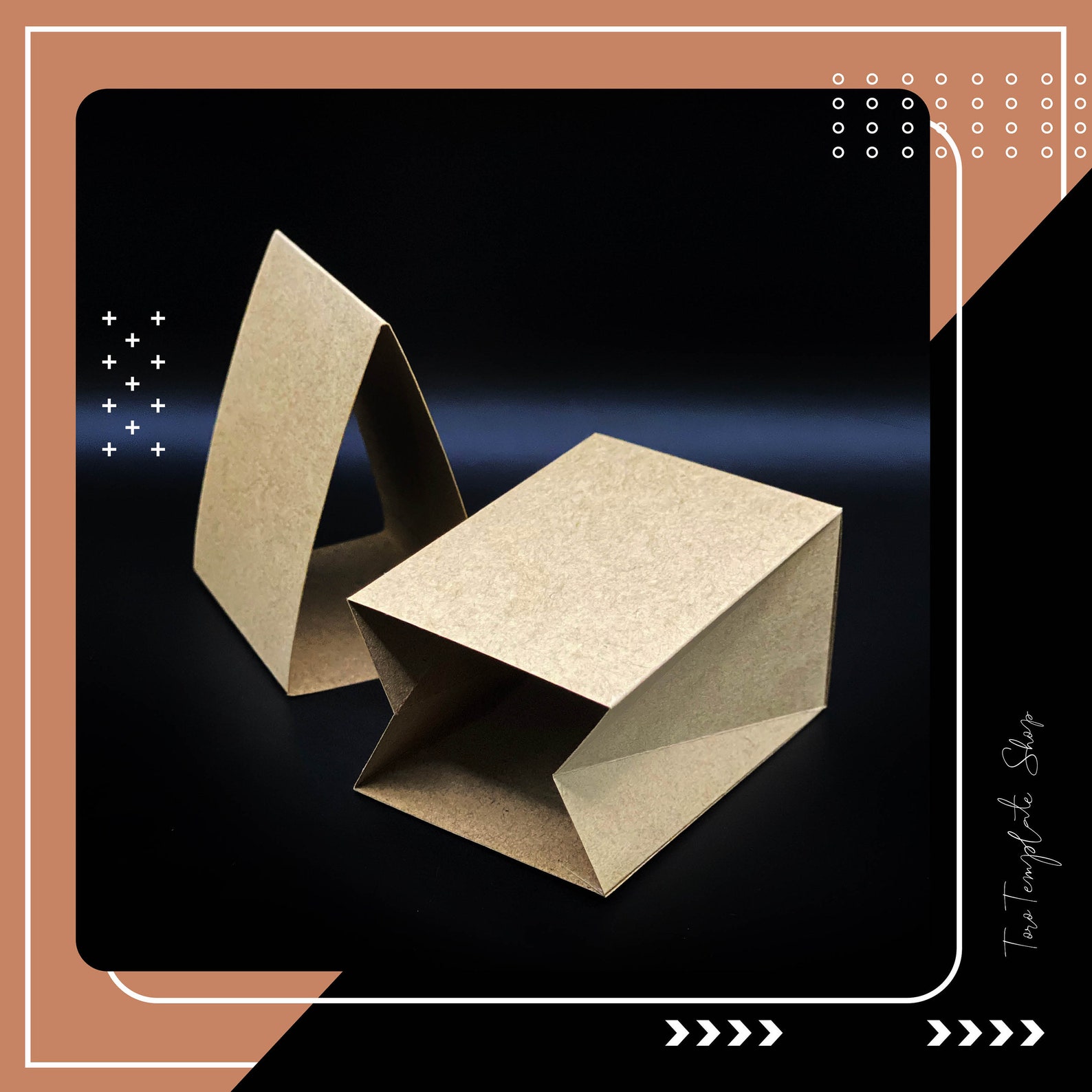 Triangle Drawer Box Template, Box Template, Gift Box Template, Candy ...