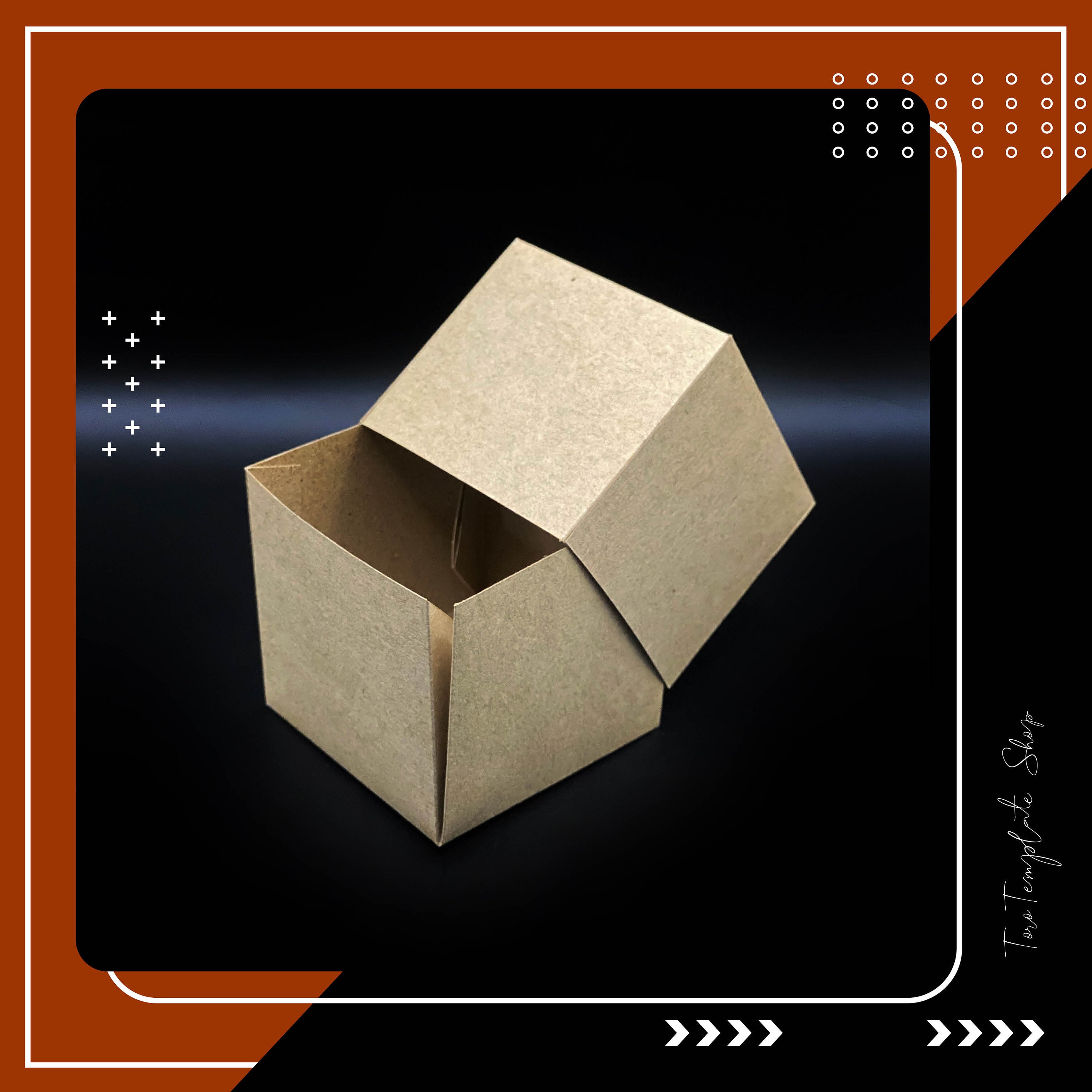 Square Box Template Cookies Box Template Gift Box Template - Etsy