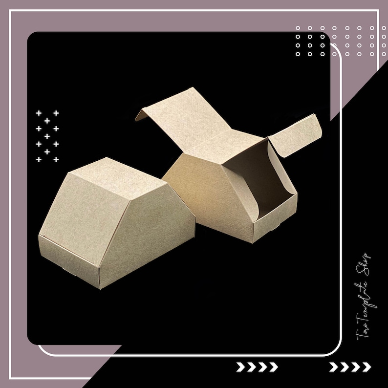 Chest Box Template: Printable Gift/candy/cookie Box (digital Download ...