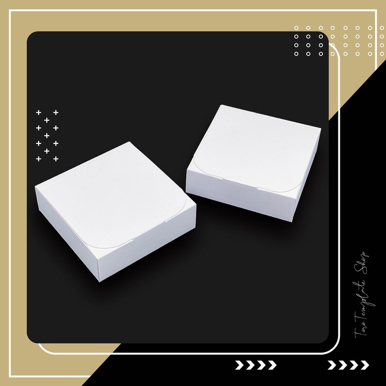 Rectangle Box Template: Resizeable Gift/pizza/cookie Box (digital ...