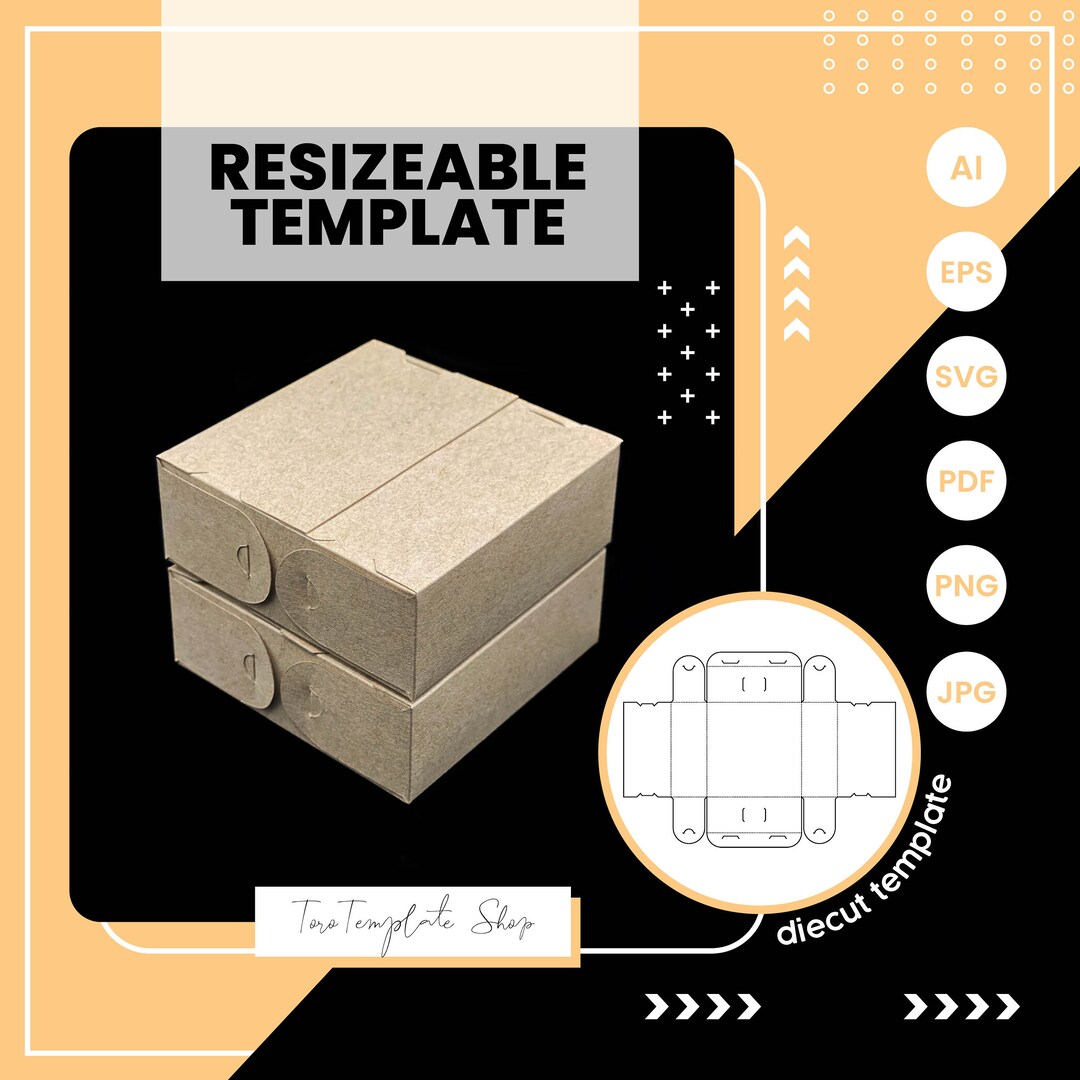 Rectangle Box Template Gift Box Template Candy Box Template - Etsy