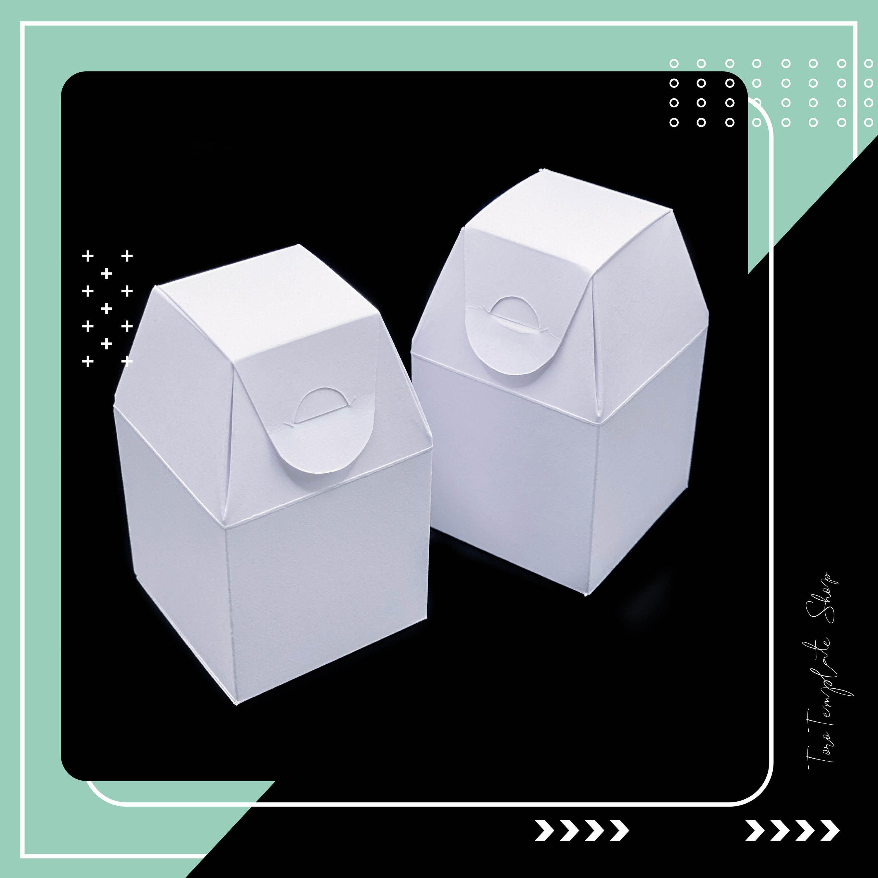 House Shape Box Template, Gift Box Template, Candy Box Template ...