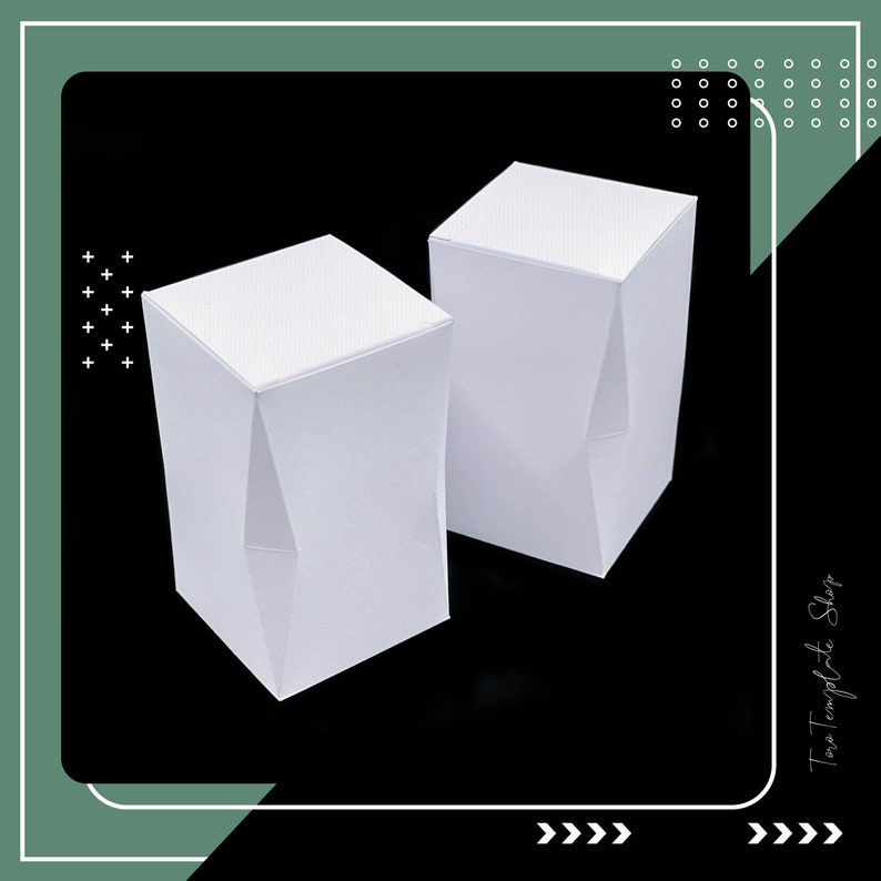 Cut Corner Box Template, Box Template, Candy Box Template, Resizeable ...