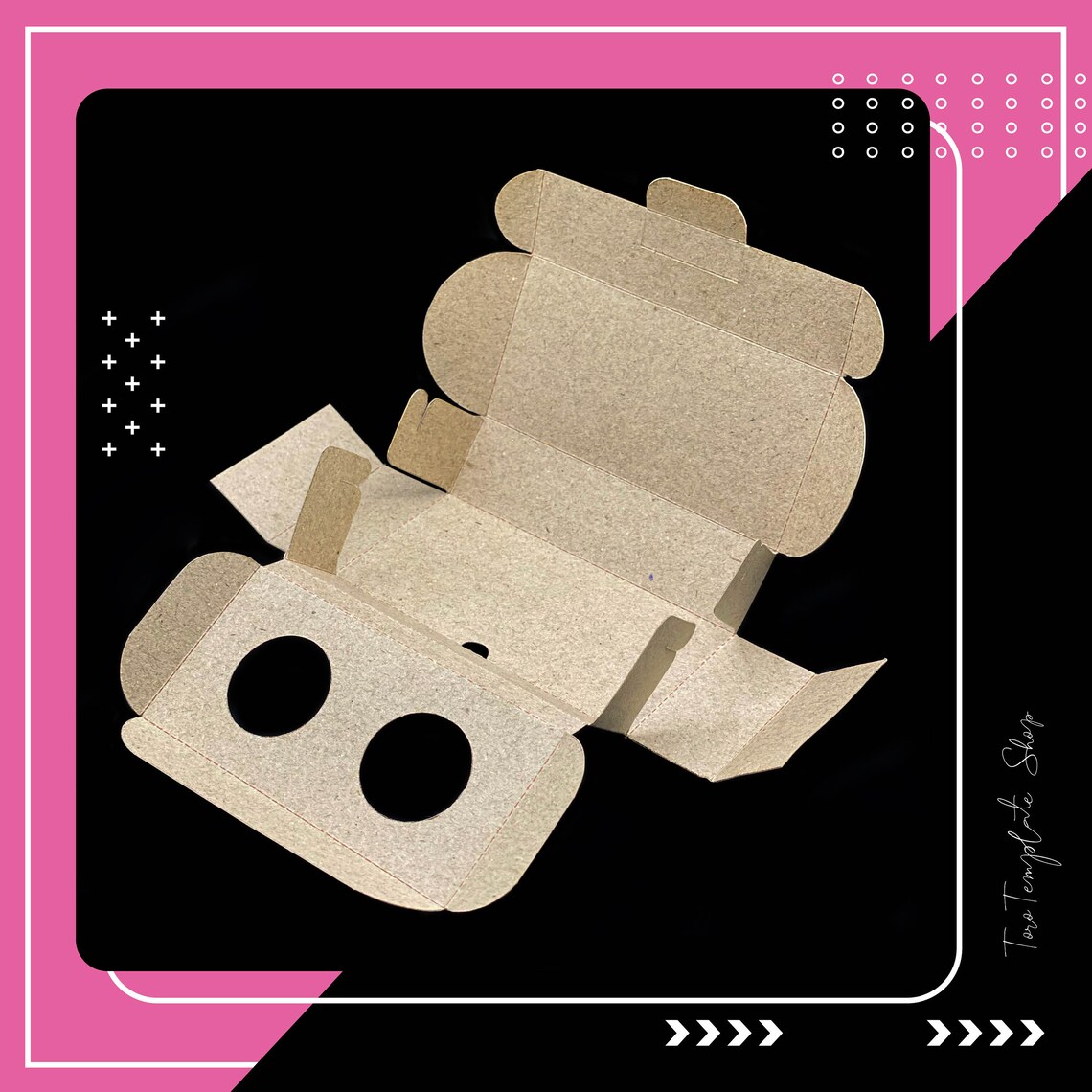 Rectangle Flip Box Template: Cosmetic & Gift Box (digital Download) - Etsy
