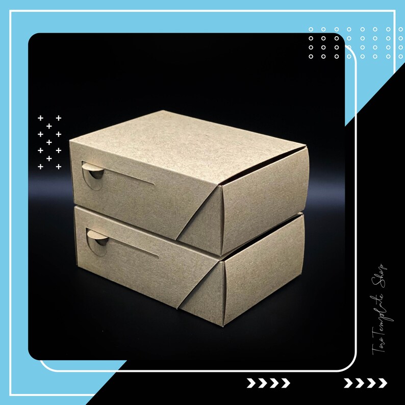 Drawer Box Template, Gift Box Template, Candy Box Template, Cookies Box ...