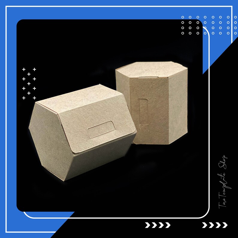 Hexagon Box Template Gift Box Template Candy Box Template - Etsy