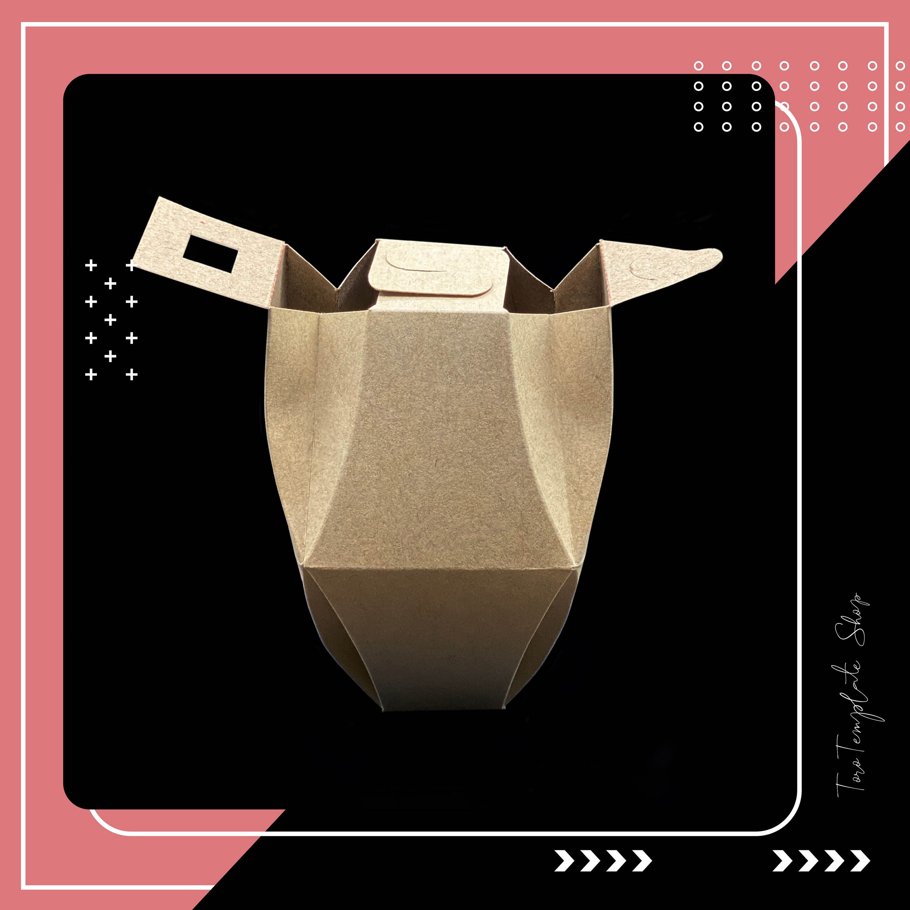 Curved Gift Box Template: Resizeable Candy Box (digital Download) - Etsy