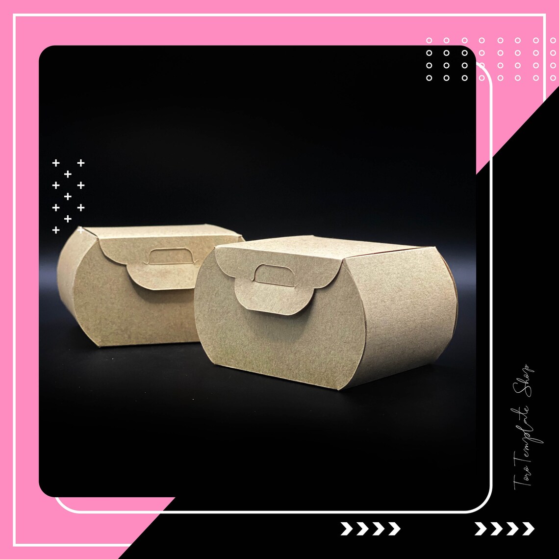 Curved Box Template, Box Template, Cookies Box Template, Gift Box ...