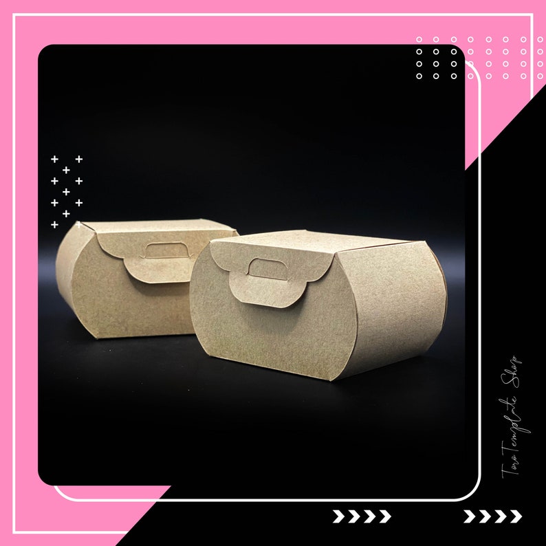 Curved Box Template, Box Template, Cookies Box Template, Gift Box ...