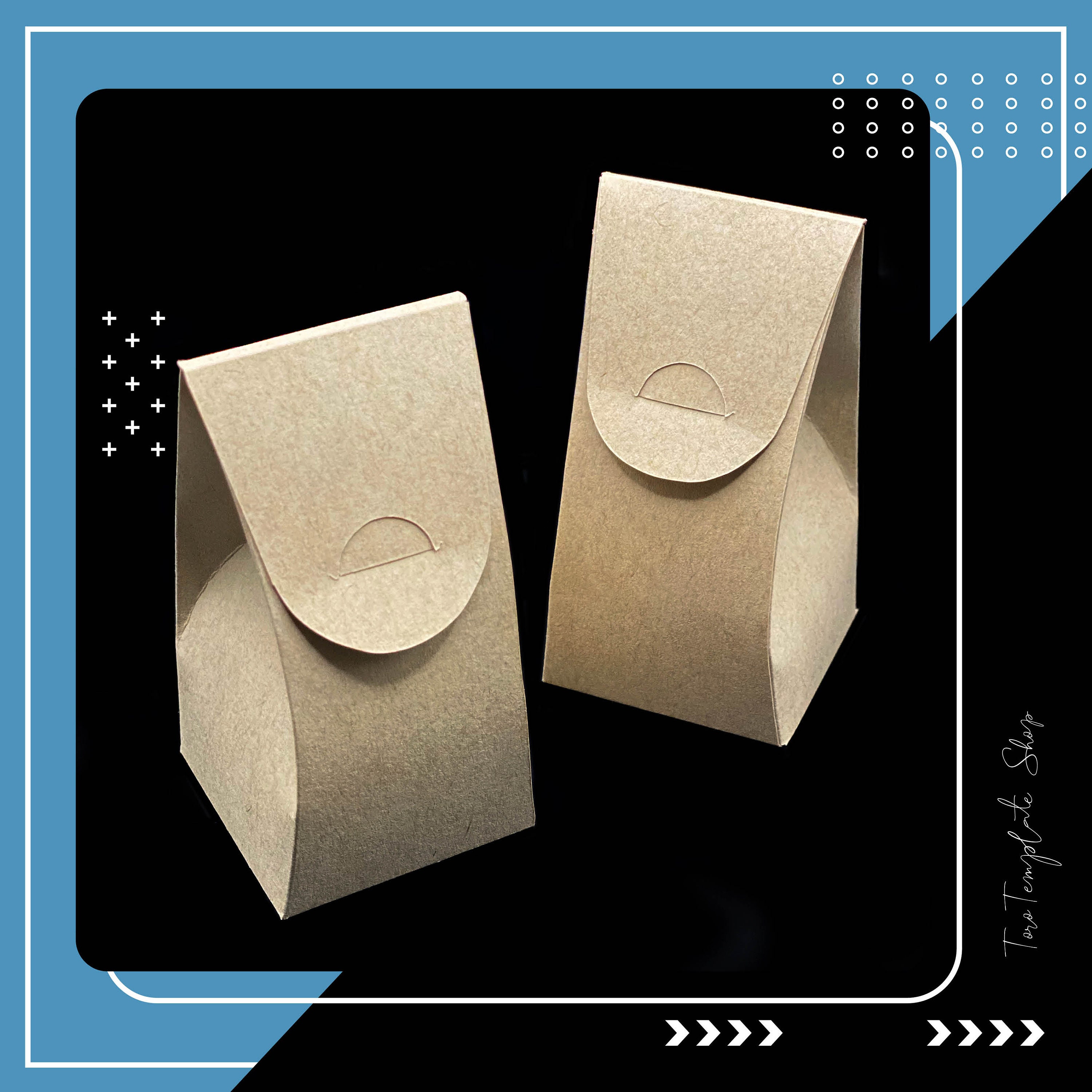 Flip Box Template, Curved Box Template, Gift Box Template, Candy Box ...