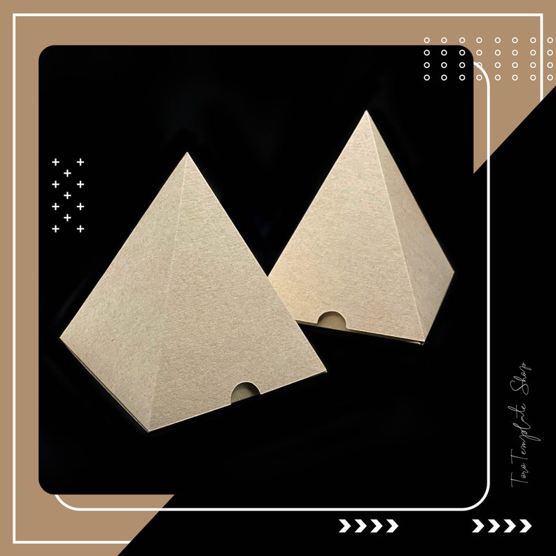 Pyramid Box Template, Gift Box Template, Candy Box Template, Cookies ...