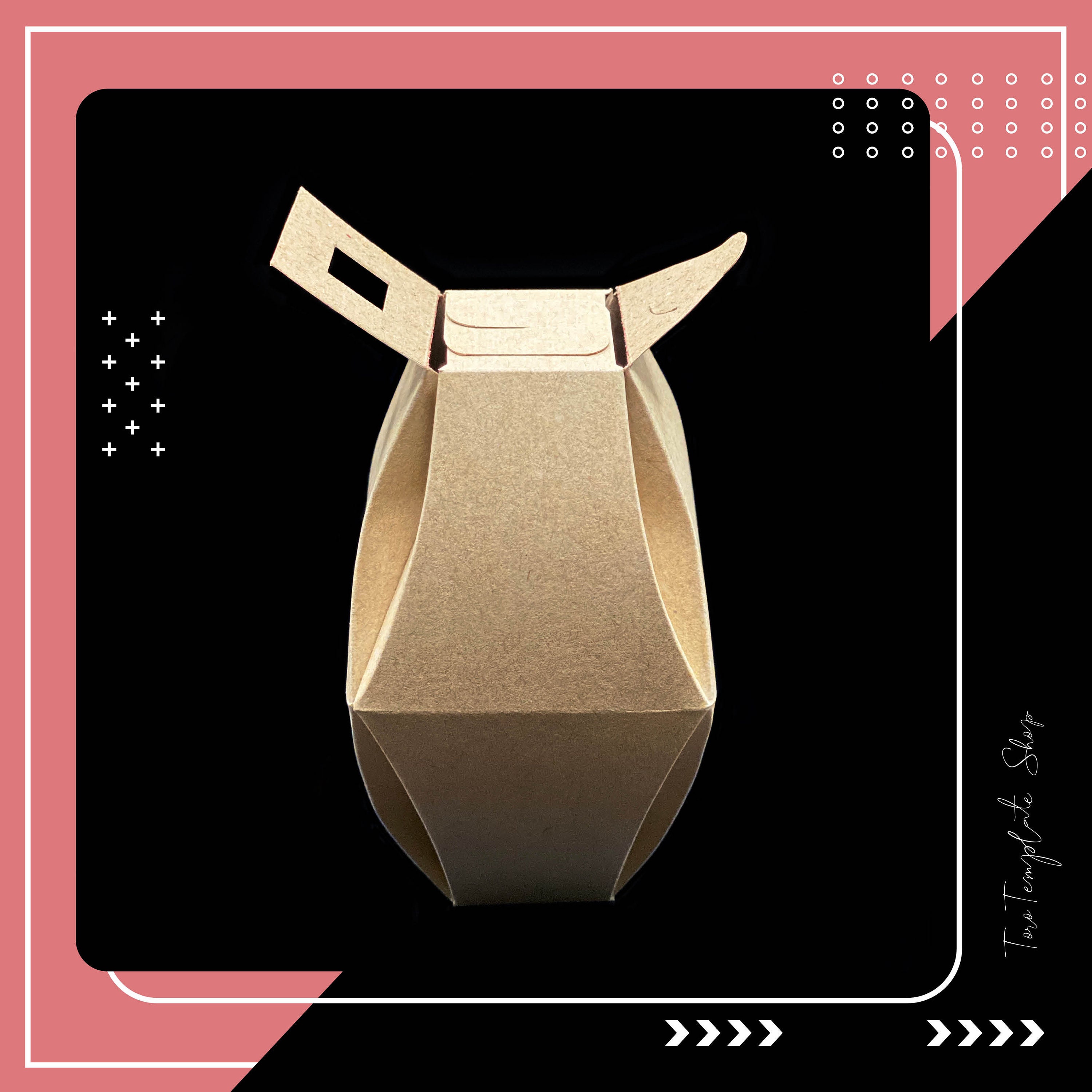 Curved Gift Box Template: Resizeable Candy Box (digital Download) - Etsy