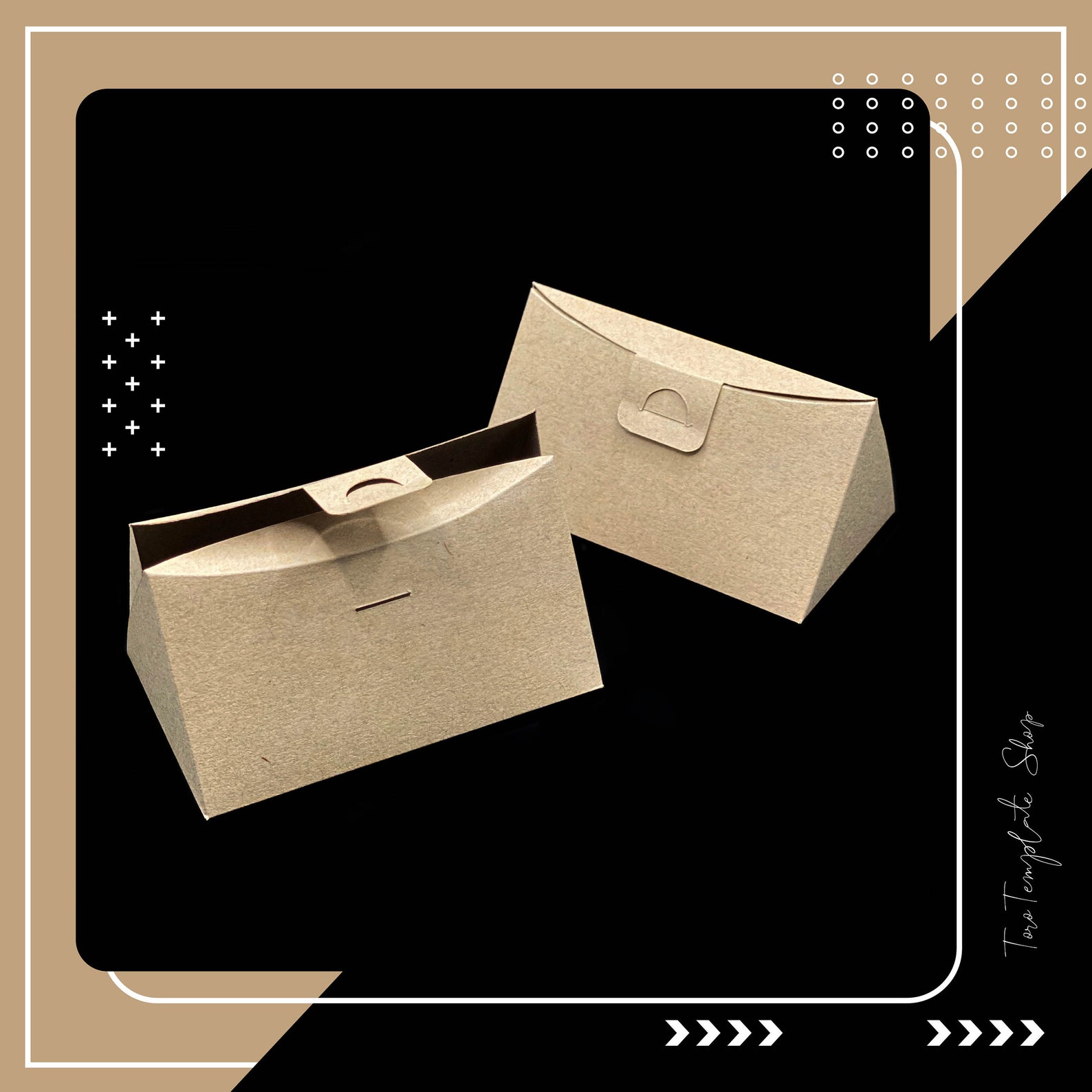 Triangle Gift Box Template: Resizeable Candy Box (digital Download) - Etsy