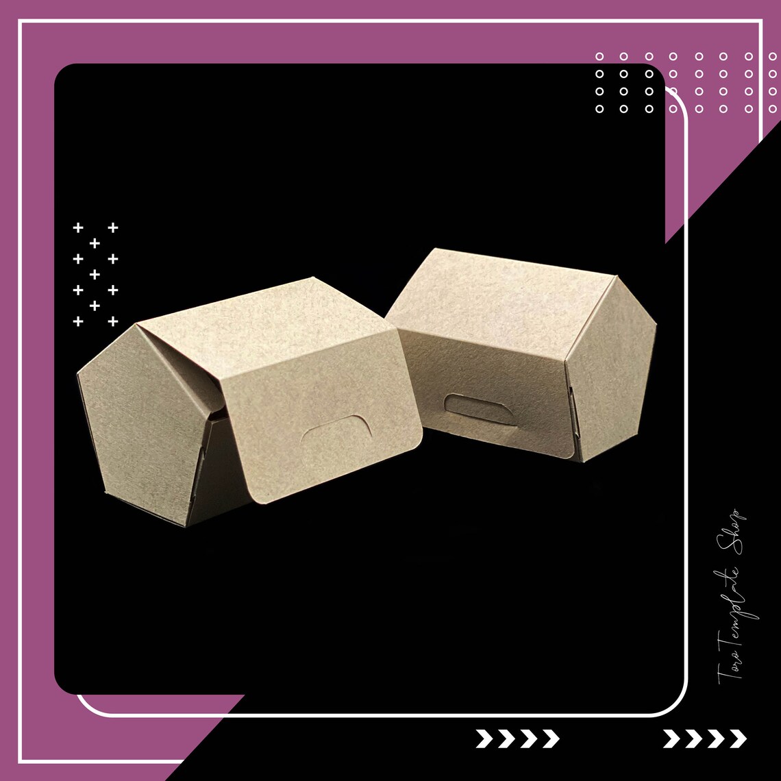 Pentagon Box Template, Gift Box Template, Candy Box Template, Cookies ...