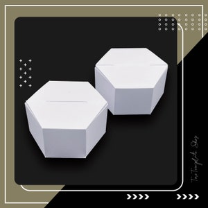 Hexagon Box Template, Gift Box Template, Candy Box Template, Resizeable ...