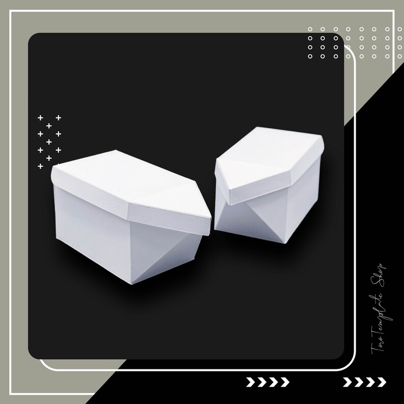 Boat Shape Gift Box Template: Resizeable Cookie Box (digital Download ...