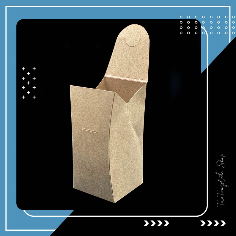 Flip Box Template, Curved Box Template, Gift Box Template, Candy Box ...