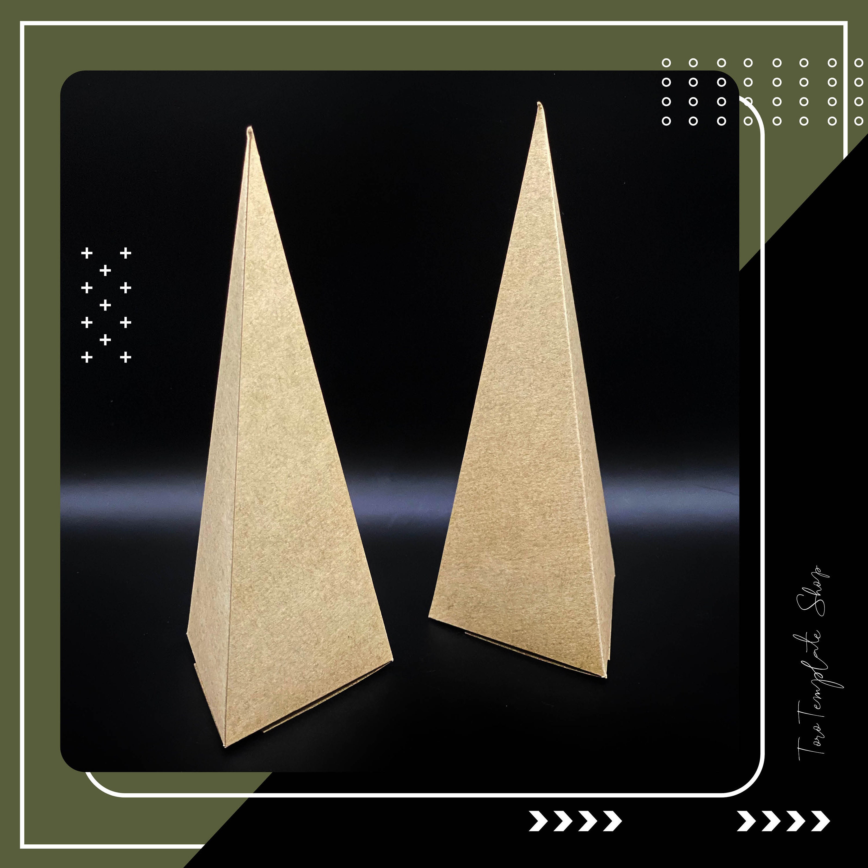 Triangle Box Template, Cookies Box Template, Gift Box Template, Candy ...