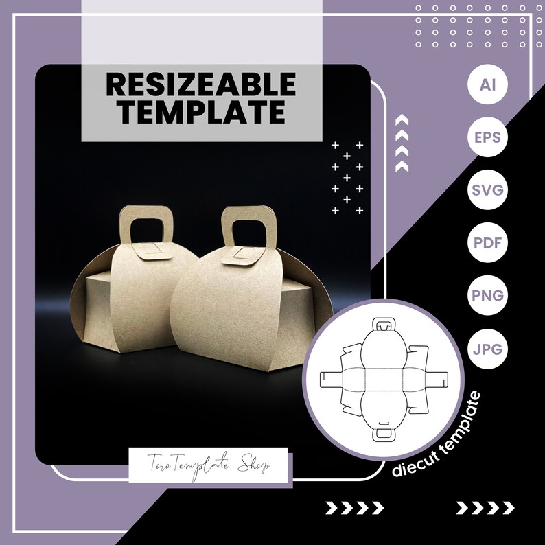 Box Template, Cookies Box Template, Gift Box Template, Candy Box ...