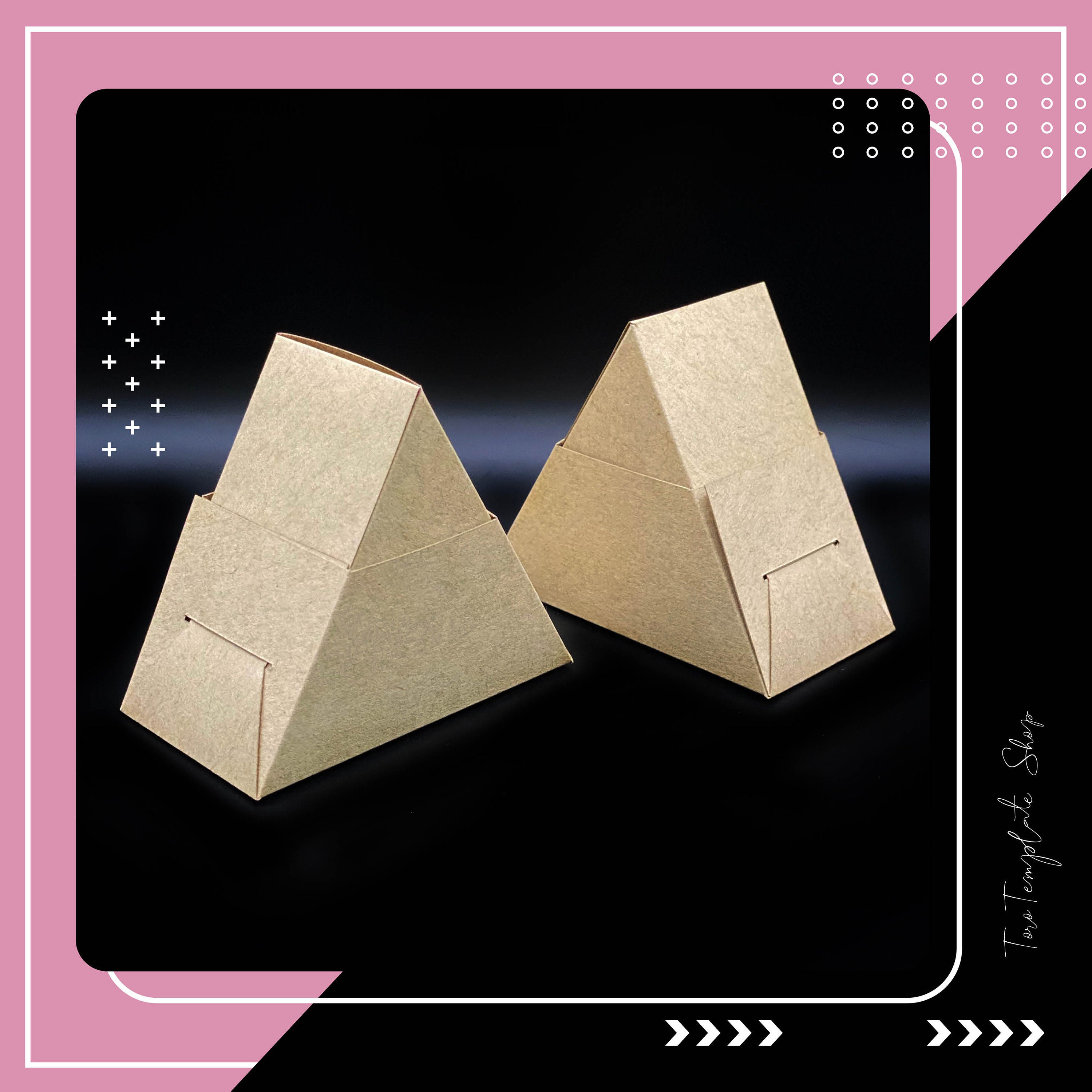 Triangle Box Template, Cookies Box Template, Gift Box Template, Candy ...